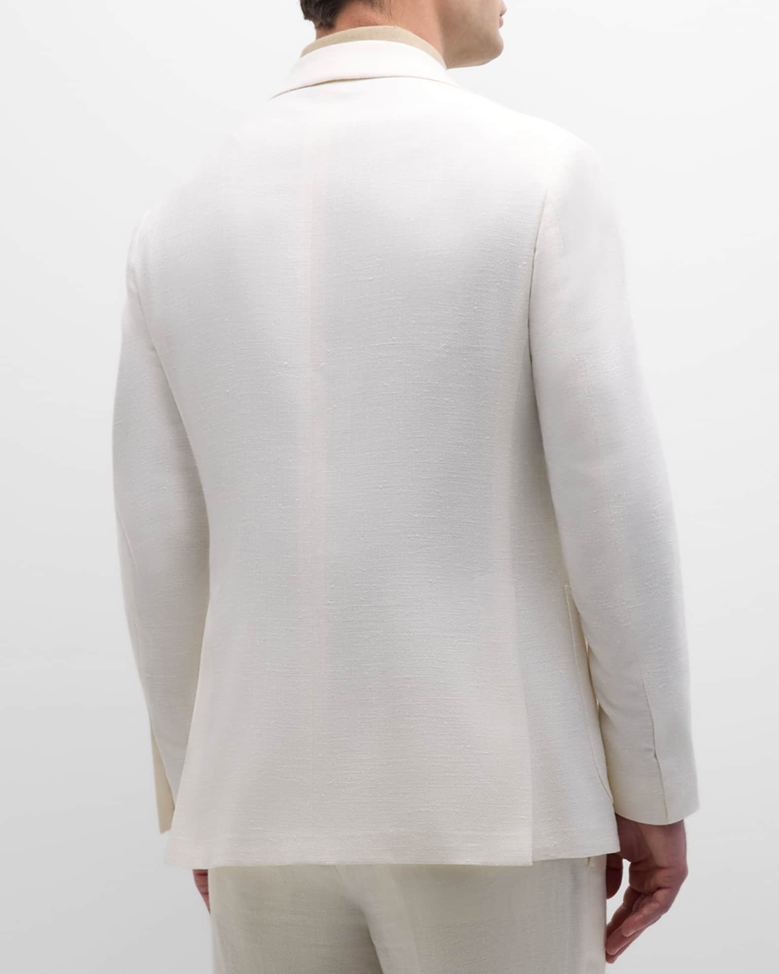 Canali Men's Textured Silk Blazer | Neiman Marcus