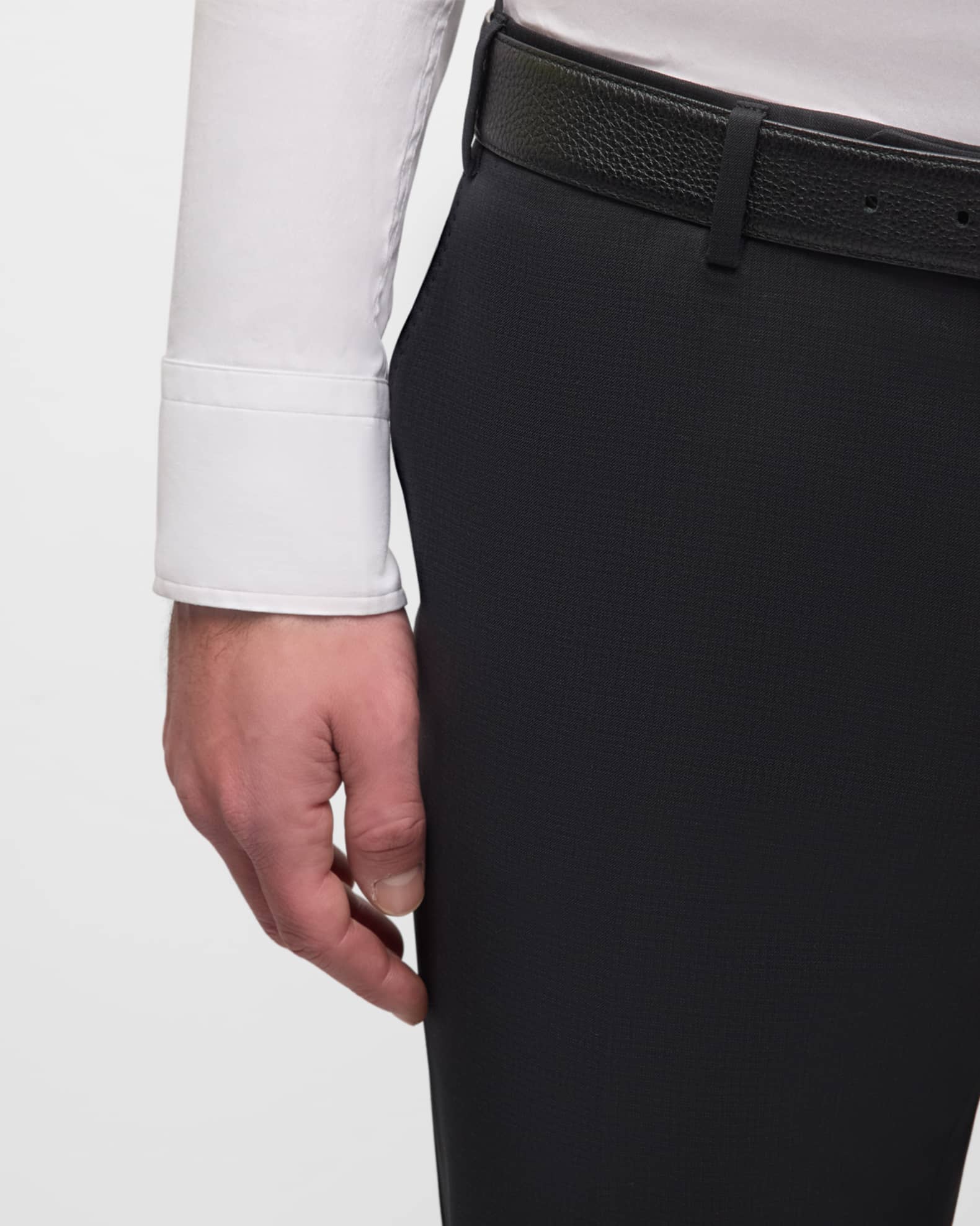 Canali Men's Super 130s Wool Micro-Check Suit | Neiman Marcus