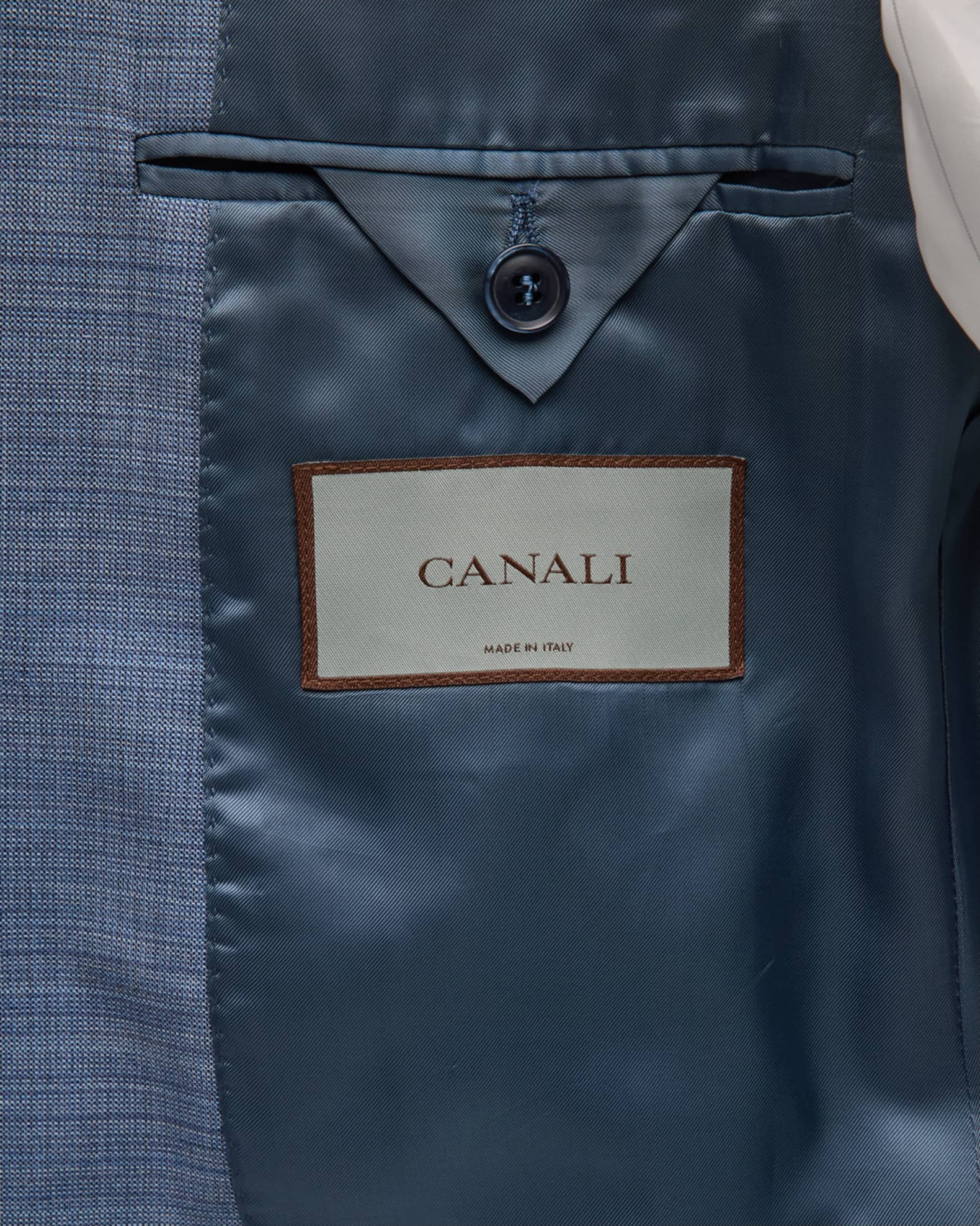 Canali Men's Heathered Wool Suit | Neiman Marcus