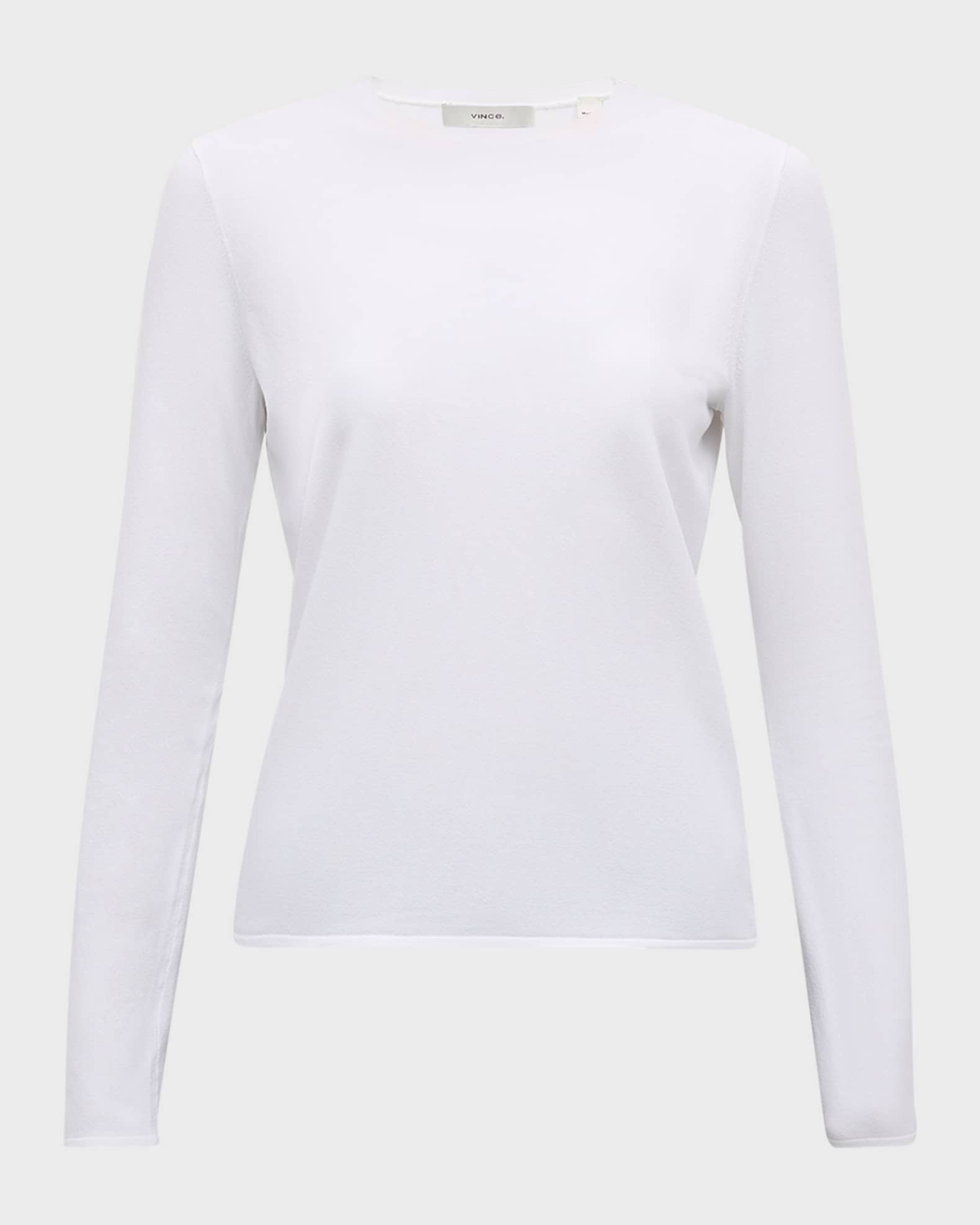 Vince Clean-Fit Crewneck Sweater | Neiman Marcus
