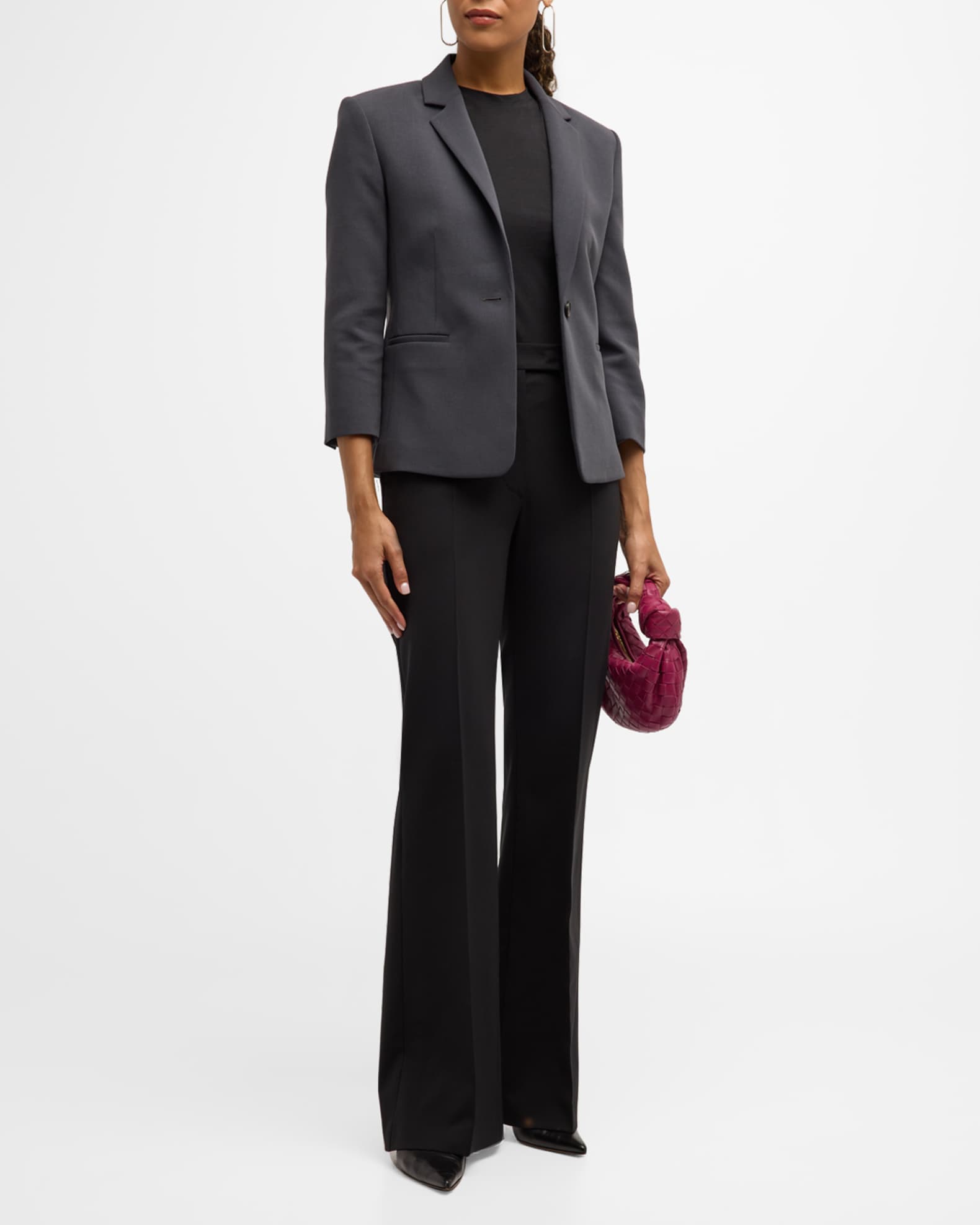 Vince Shrunken Bracelet-Sleeve Blazer | Neiman Marcus