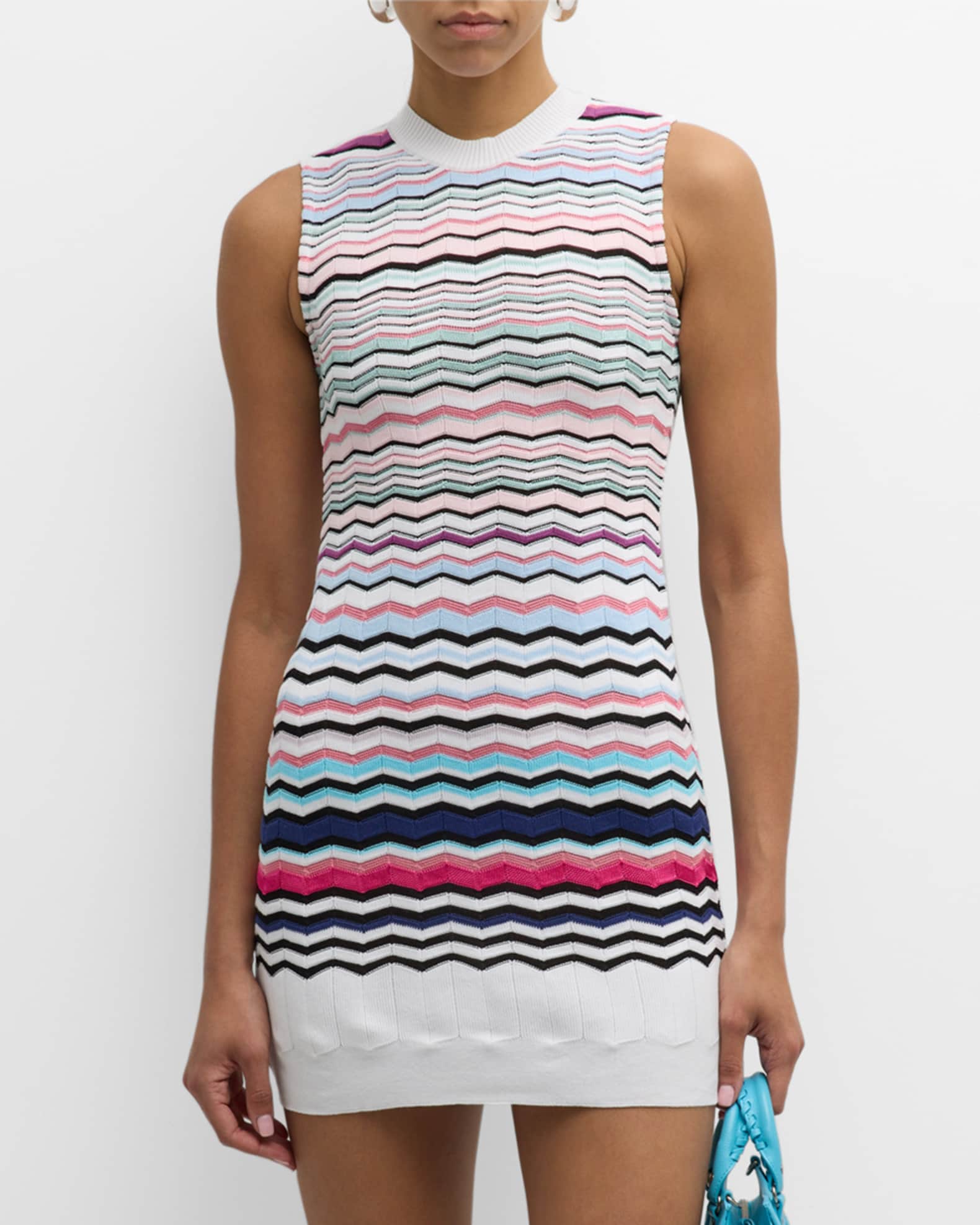 Missoni Chevron Knit Mini Tank Dress | Neiman Marcus
