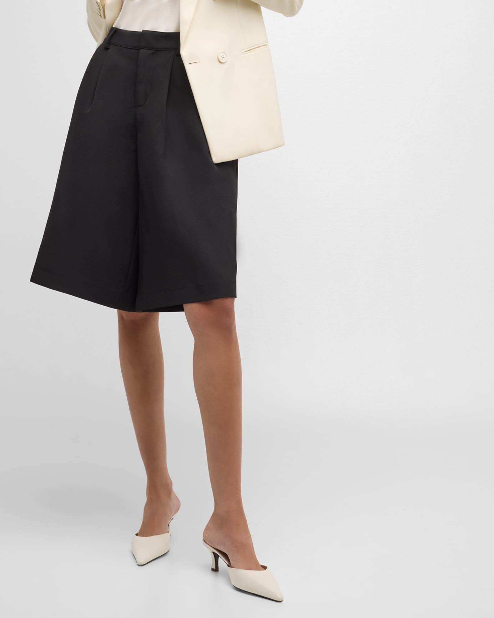 Retrofete Alyson Pleated Trouser Shorts | Neiman Marcus