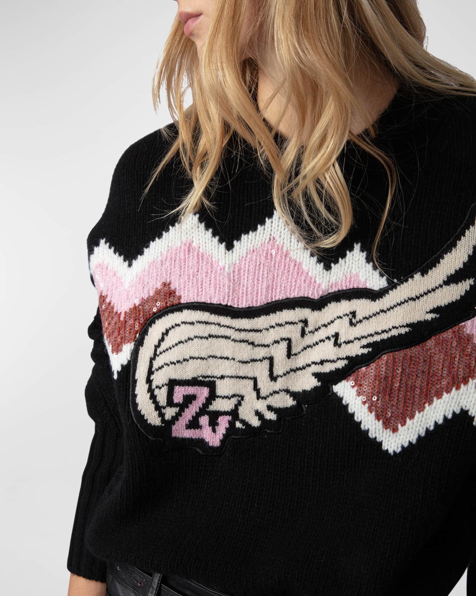 Zadig & Voltaire Bleez Wings Cashmere Sweater | Neiman Marcus