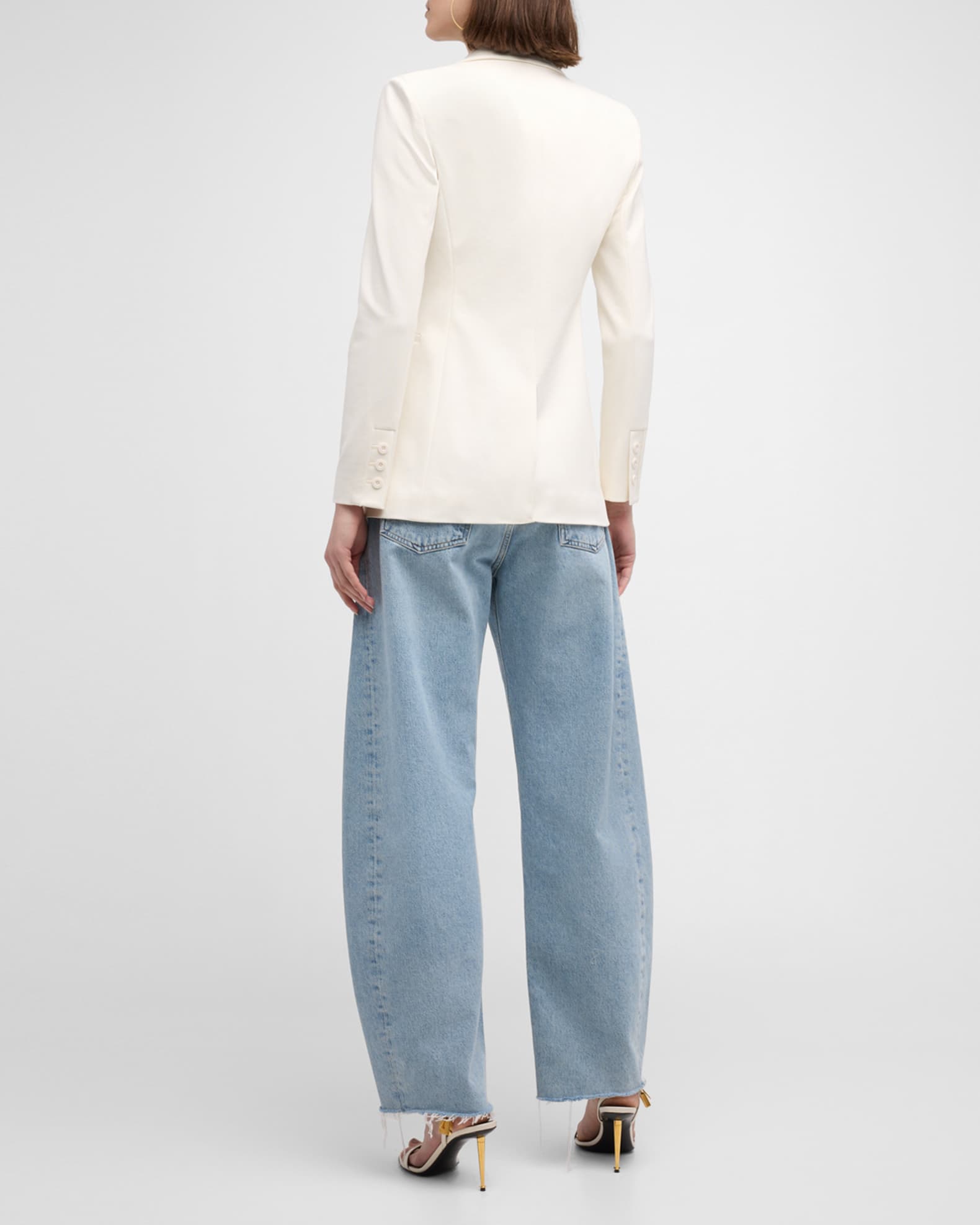 Alice + Olivia Breann Long Fitted Blazer | Neiman Marcus