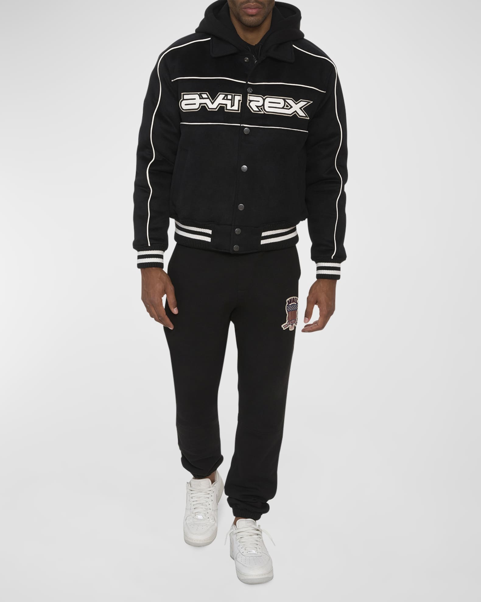 AVIREX Men's Wool Rider Logo Jacket | Neiman Marcus