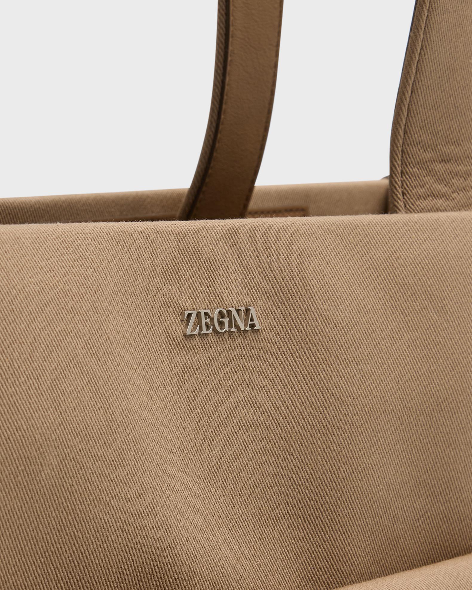 ZEGNA Men's Canvas and Leather Tote Bag | Neiman Marcus