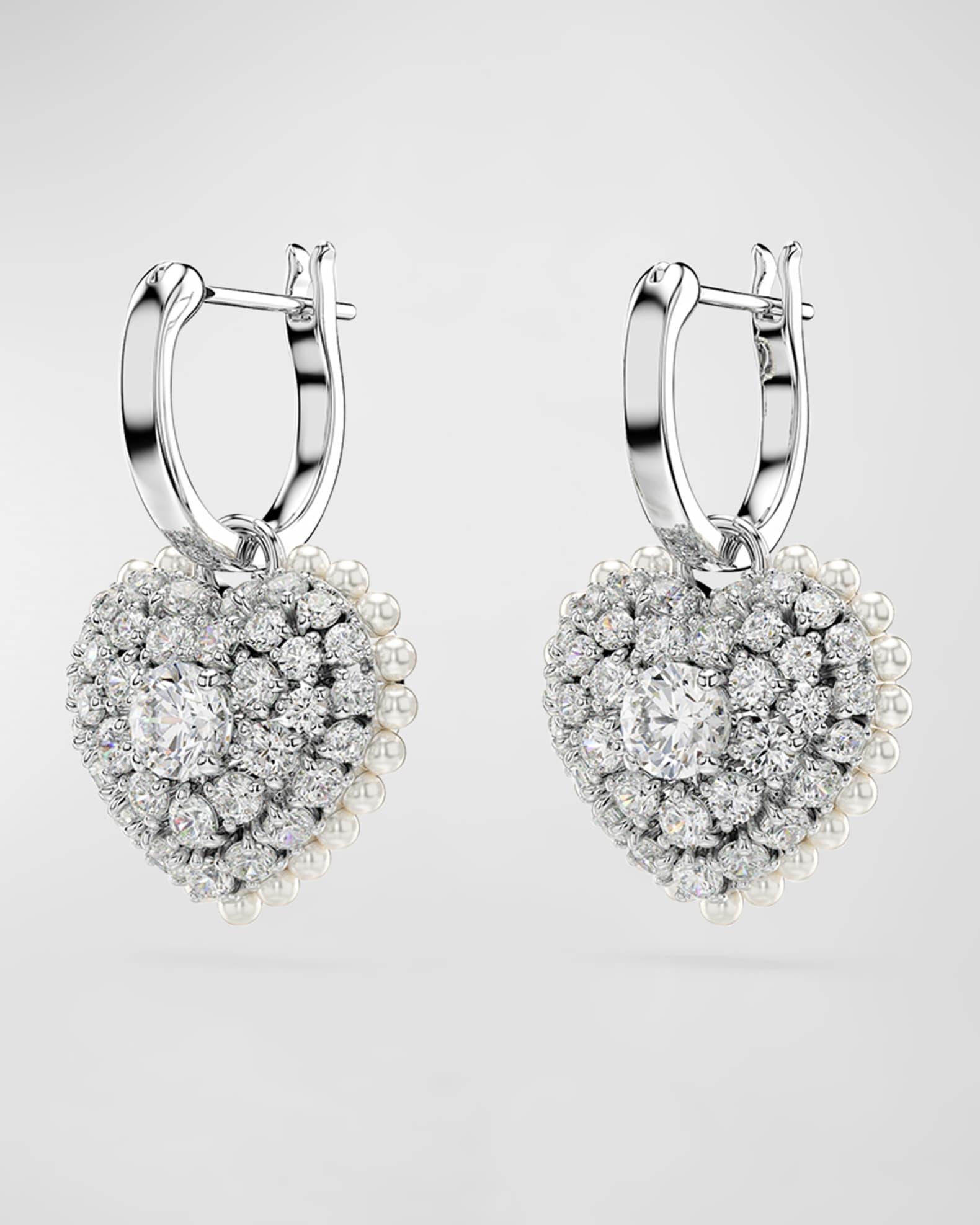 SWAROVSKI Crystal Heart Earrings | Neiman Marcus