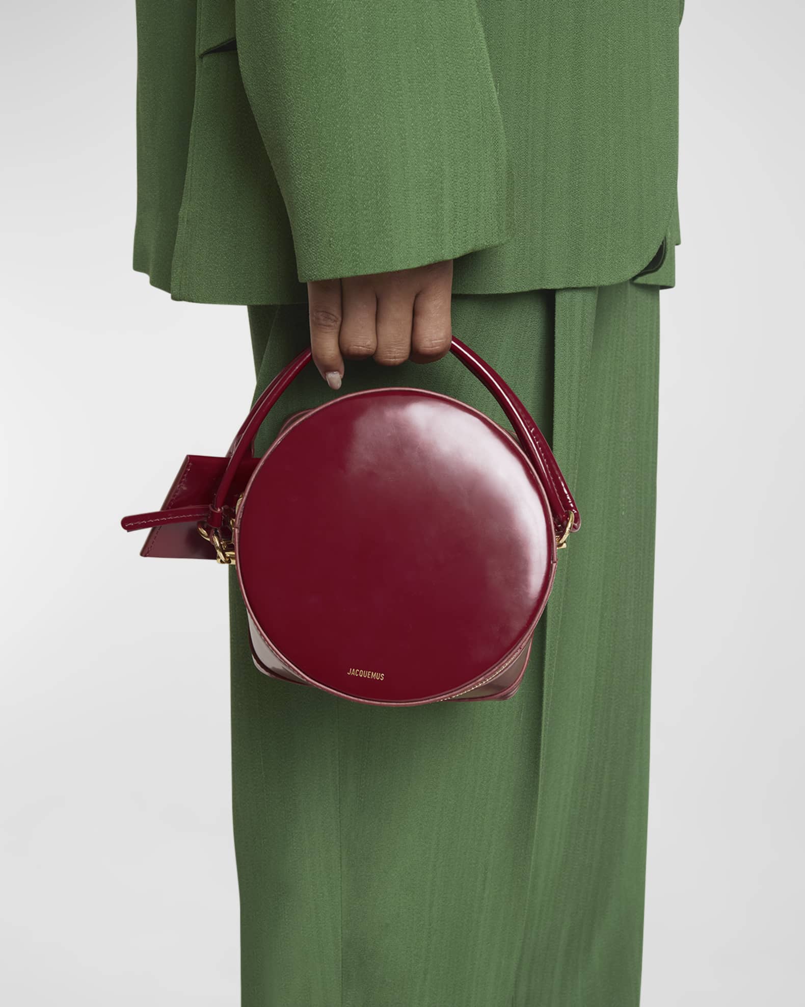 Jacquemus Le Vanito Patent Top-Handle Bag | Neiman Marcus