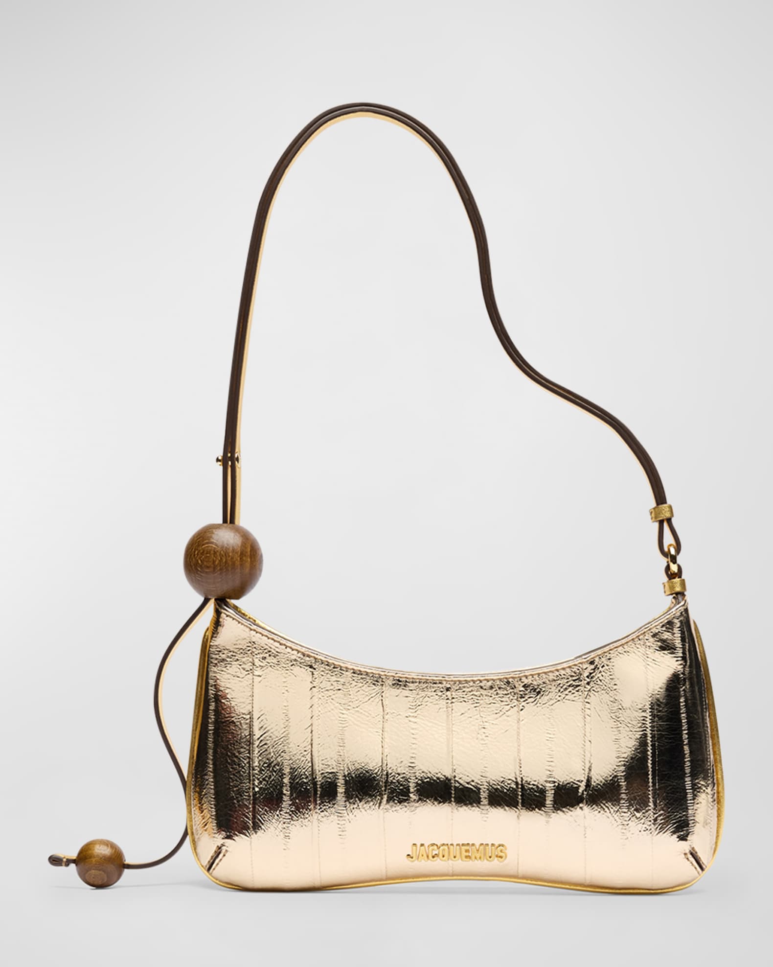 Jacquemus Le Bisou Perle Striped Shoulder Bag | Neiman Marcus