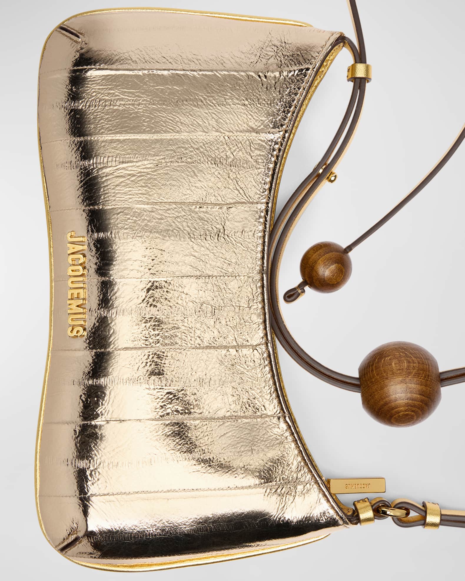 Jacquemus Le Bisou Perle Striped Shoulder Bag | Neiman Marcus