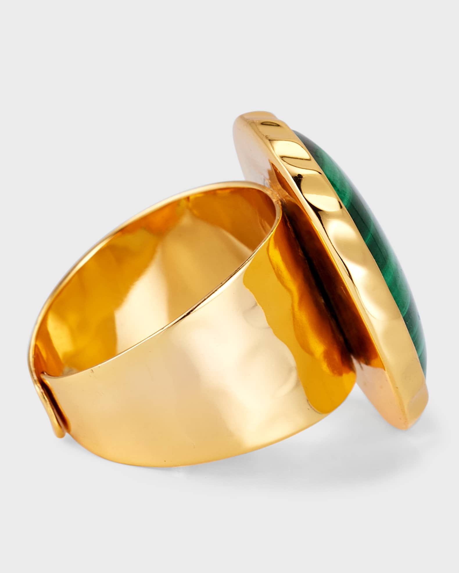 NEST Jewelry Small Malachite Adjustable Ring | Neiman Marcus