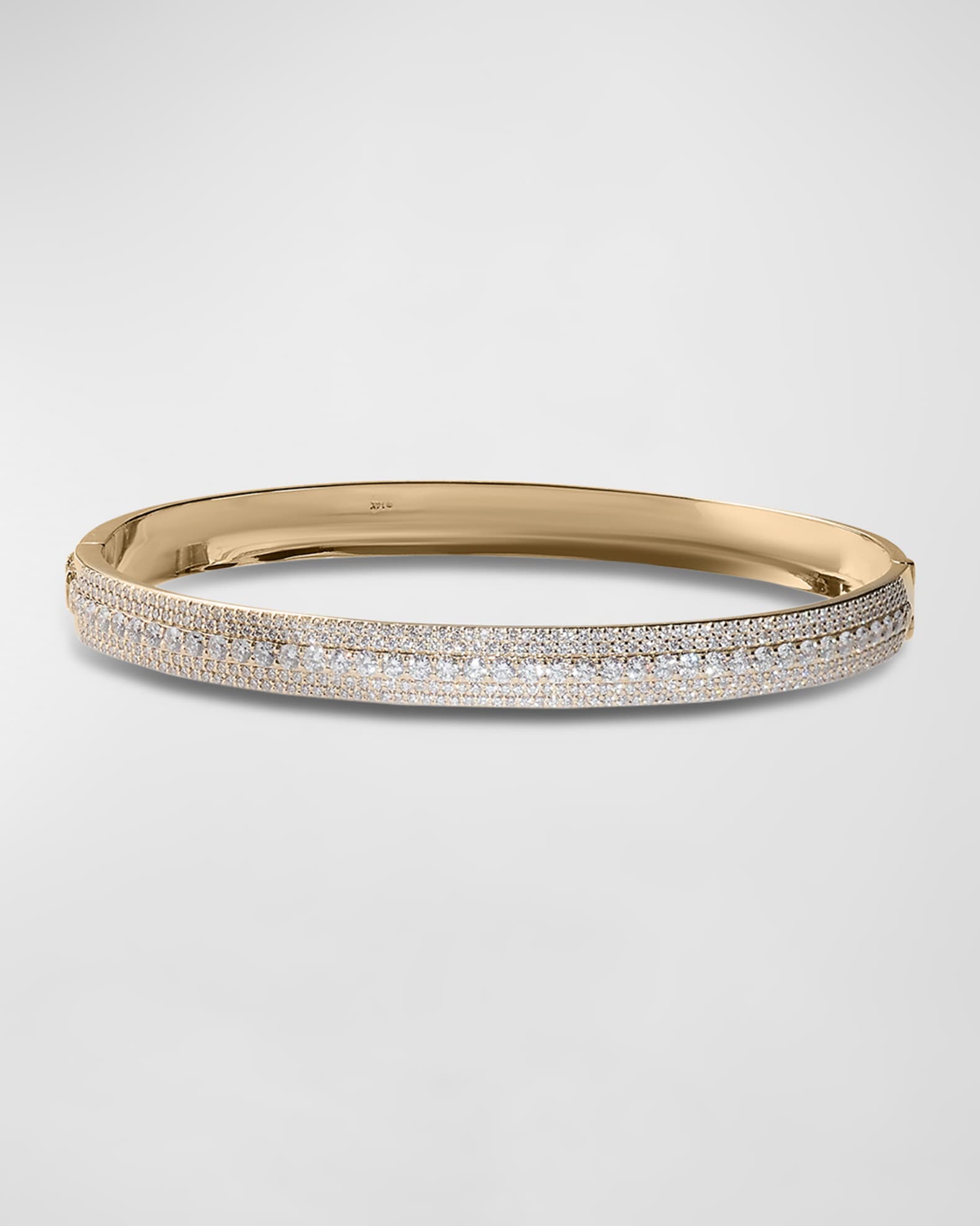 LANA Curved Mega Flawless Hinge Diamond Bangle, Size 6 | Neiman Marcus