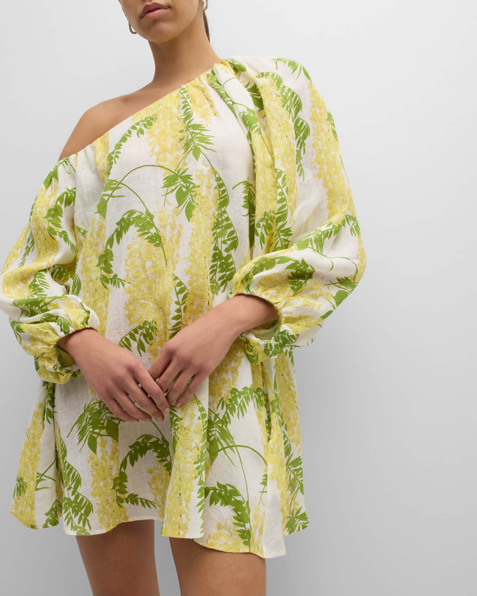 BERNADETTE Raquel Linen Short Dress | Neiman Marcus