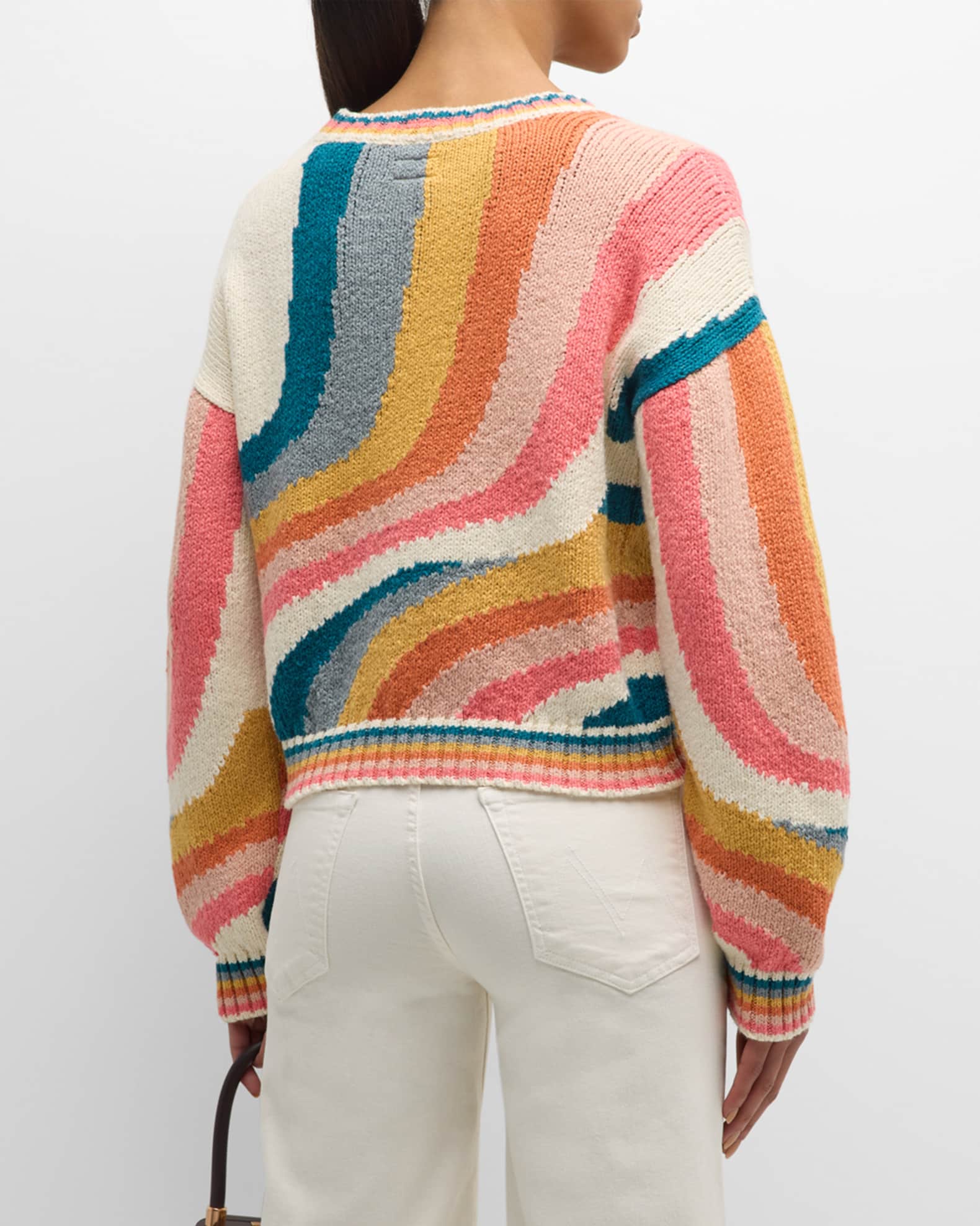 MOTHER The Itsy Crop Jumper Pullover | Neiman Marcus