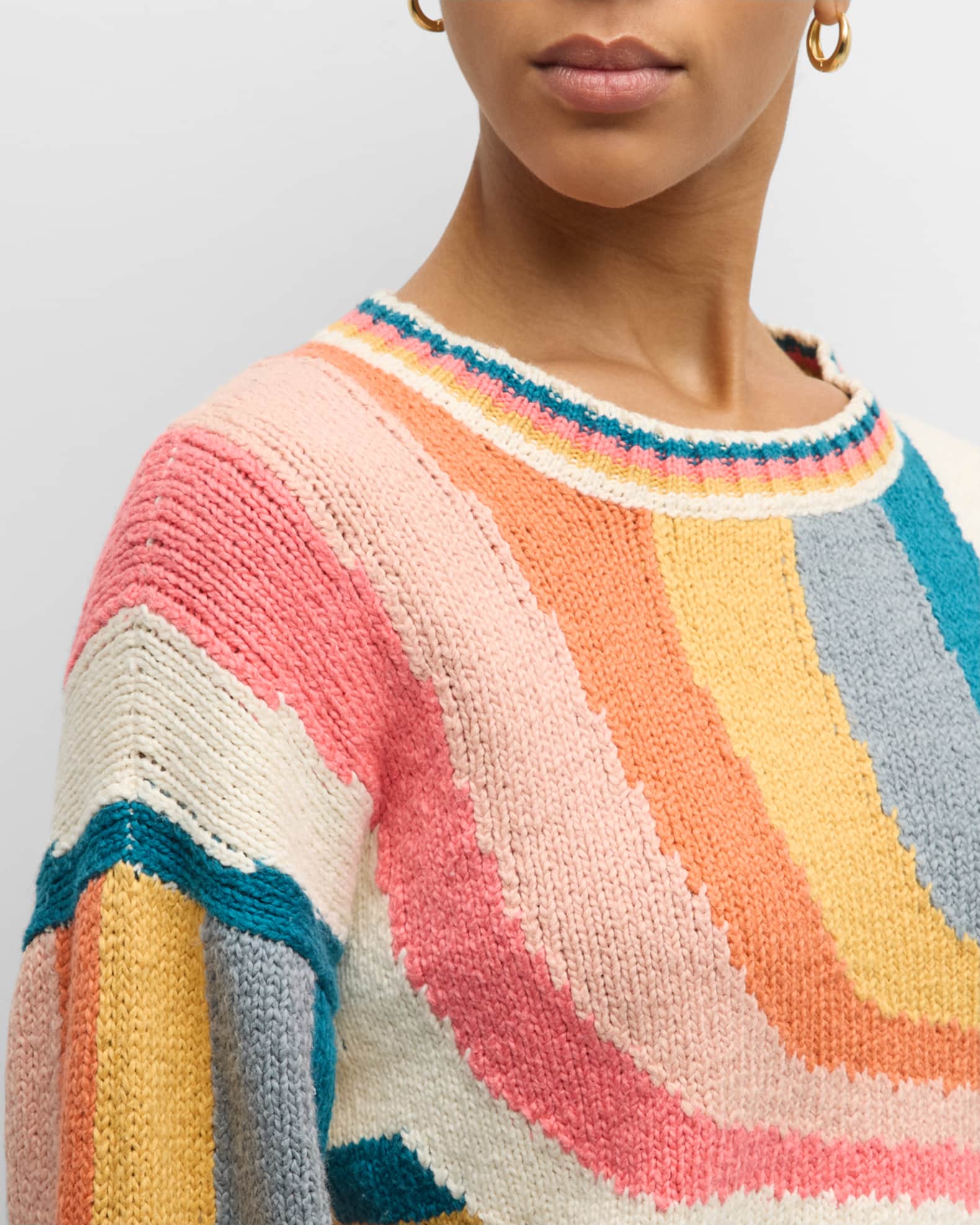 MOTHER The Itsy Crop Jumper Pullover | Neiman Marcus