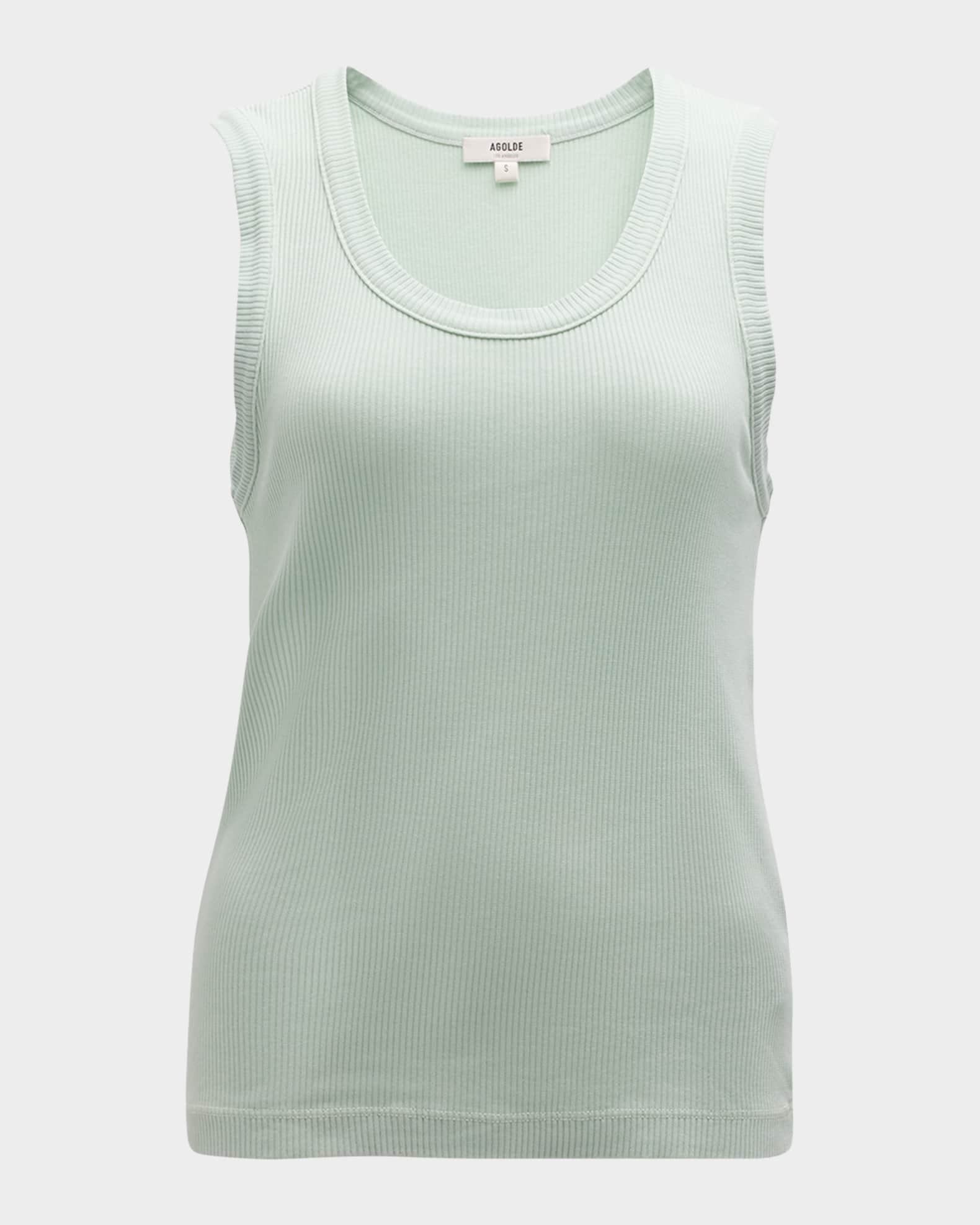 AGOLDE Poppy Scoop-Neck Tank Top | Neiman Marcus