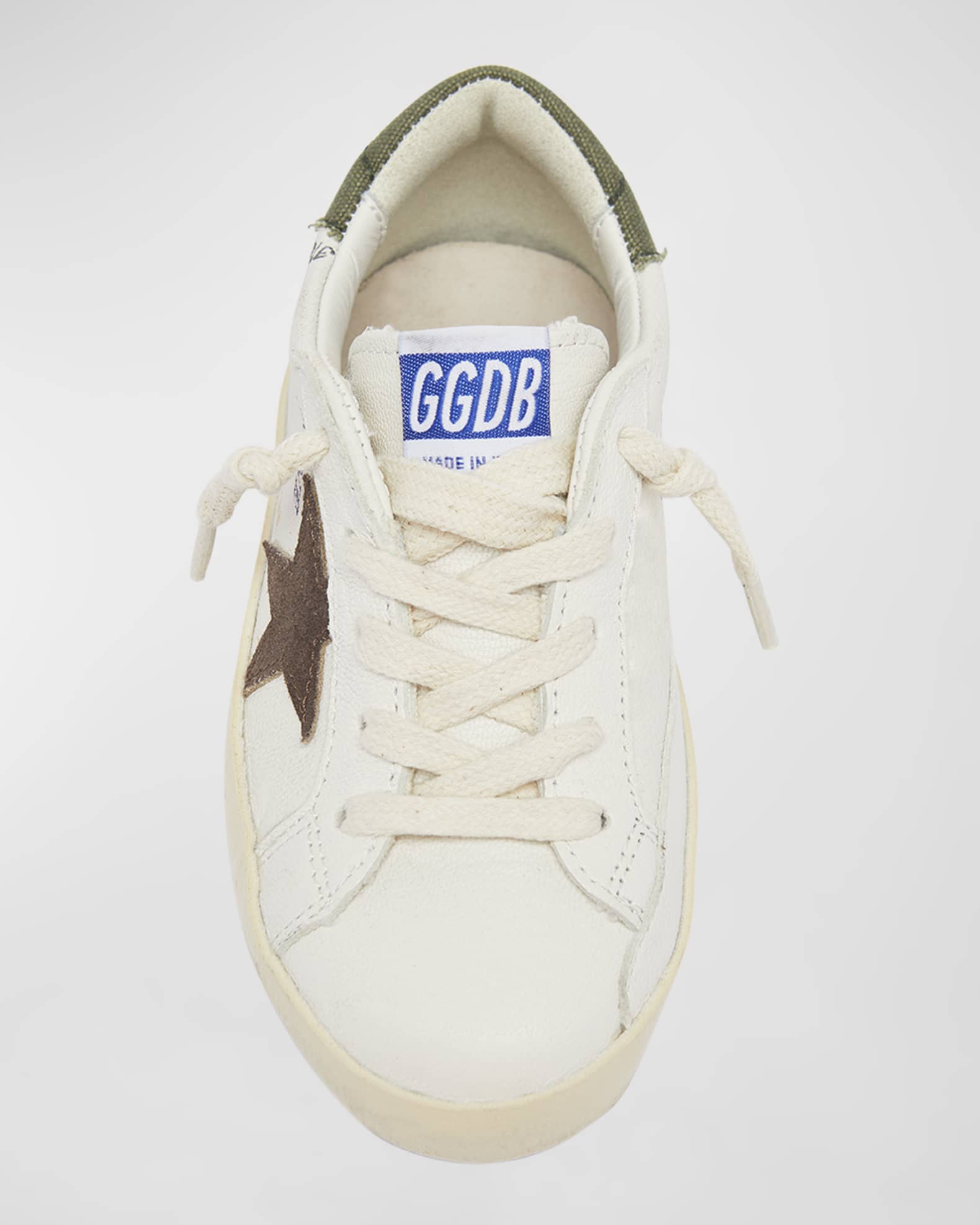 Golden Goose Kid's Super Star Nappa Leather Sneakers, Baby/Toddler ...