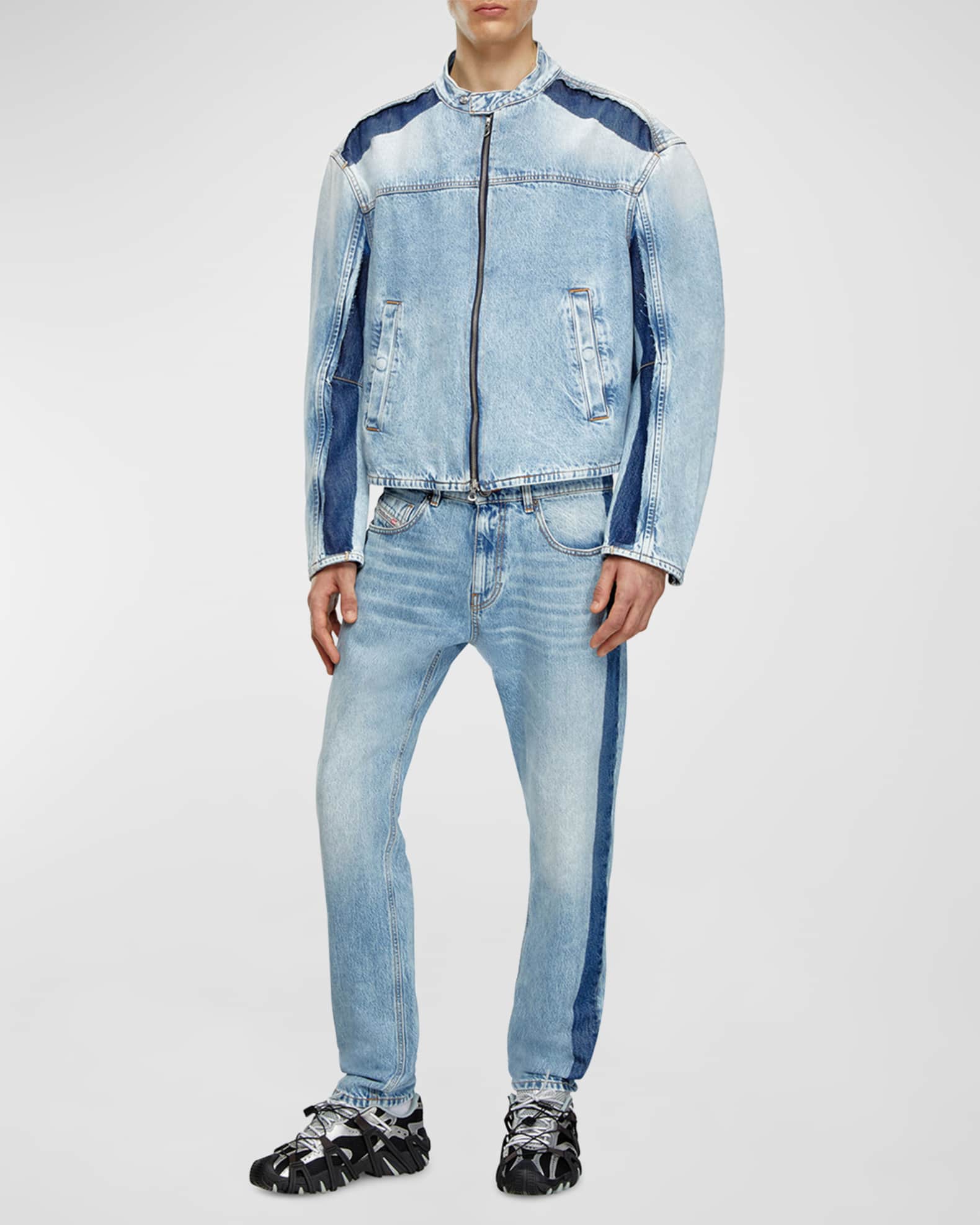 Diesel Men's Side-Stripe Jeans | Neiman Marcus