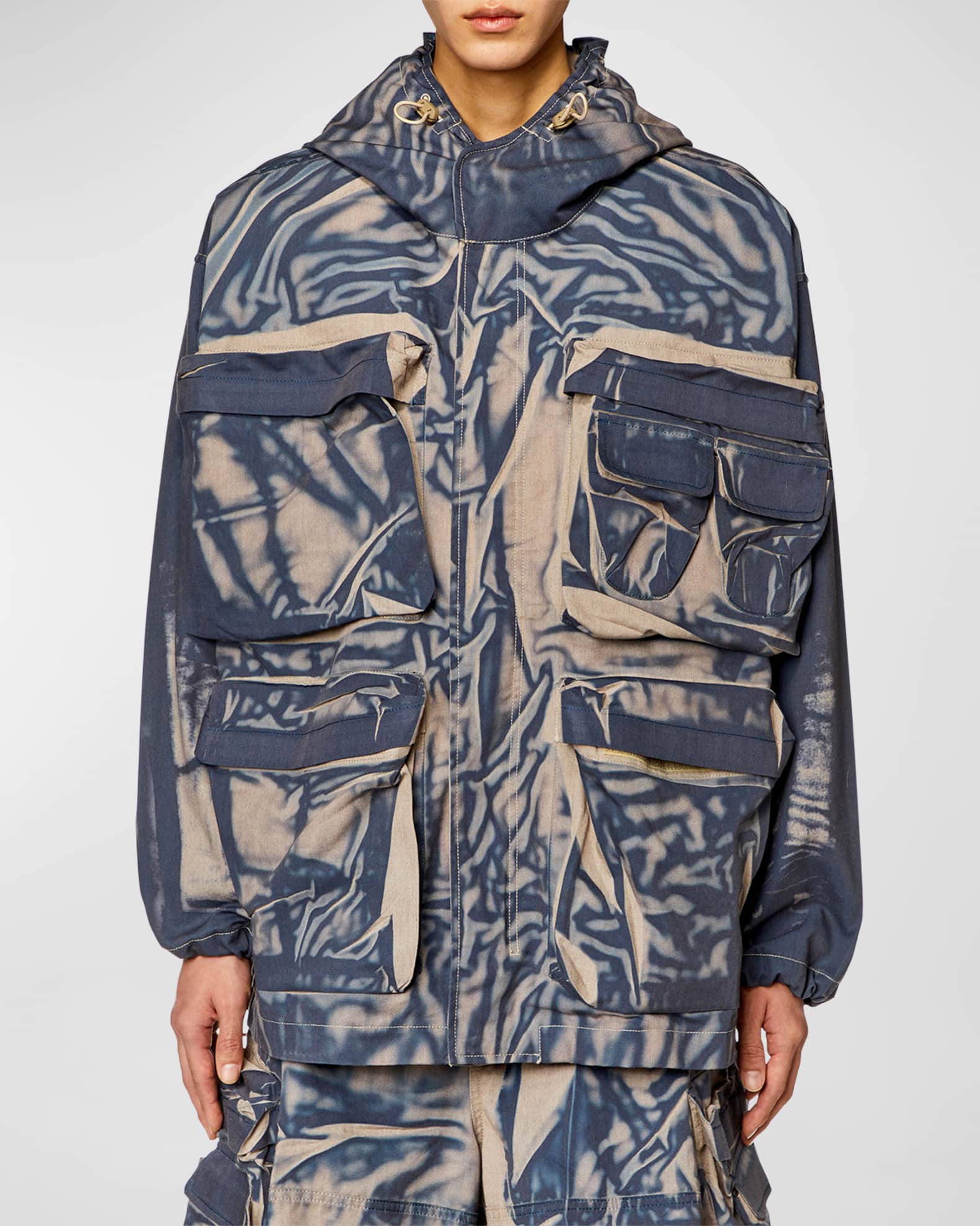 Diesel Men's J-Cadmus Oversized Twill Jacket | Neiman Marcus