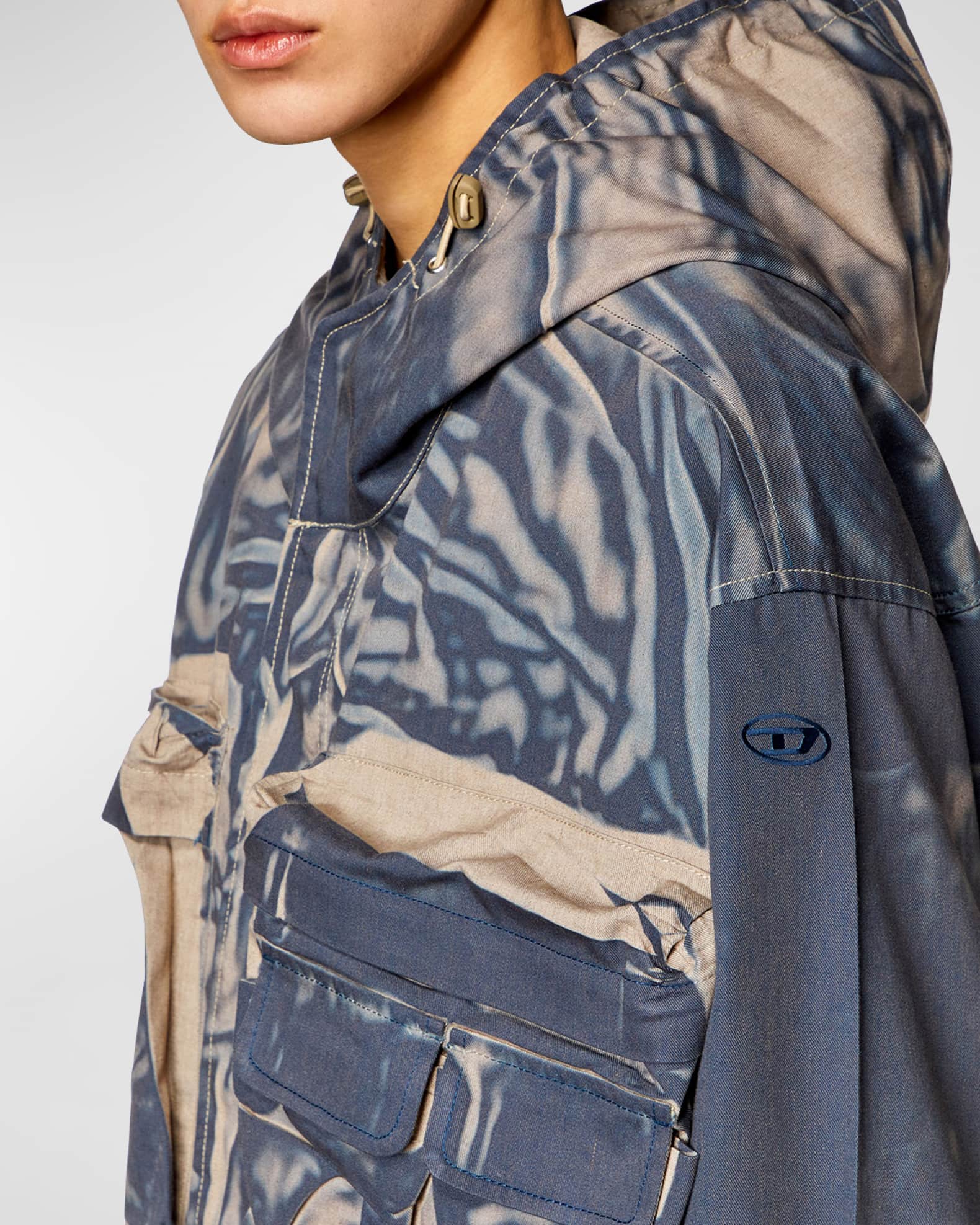 Diesel Men's J-Cadmus Oversized Twill Jacket | Neiman Marcus