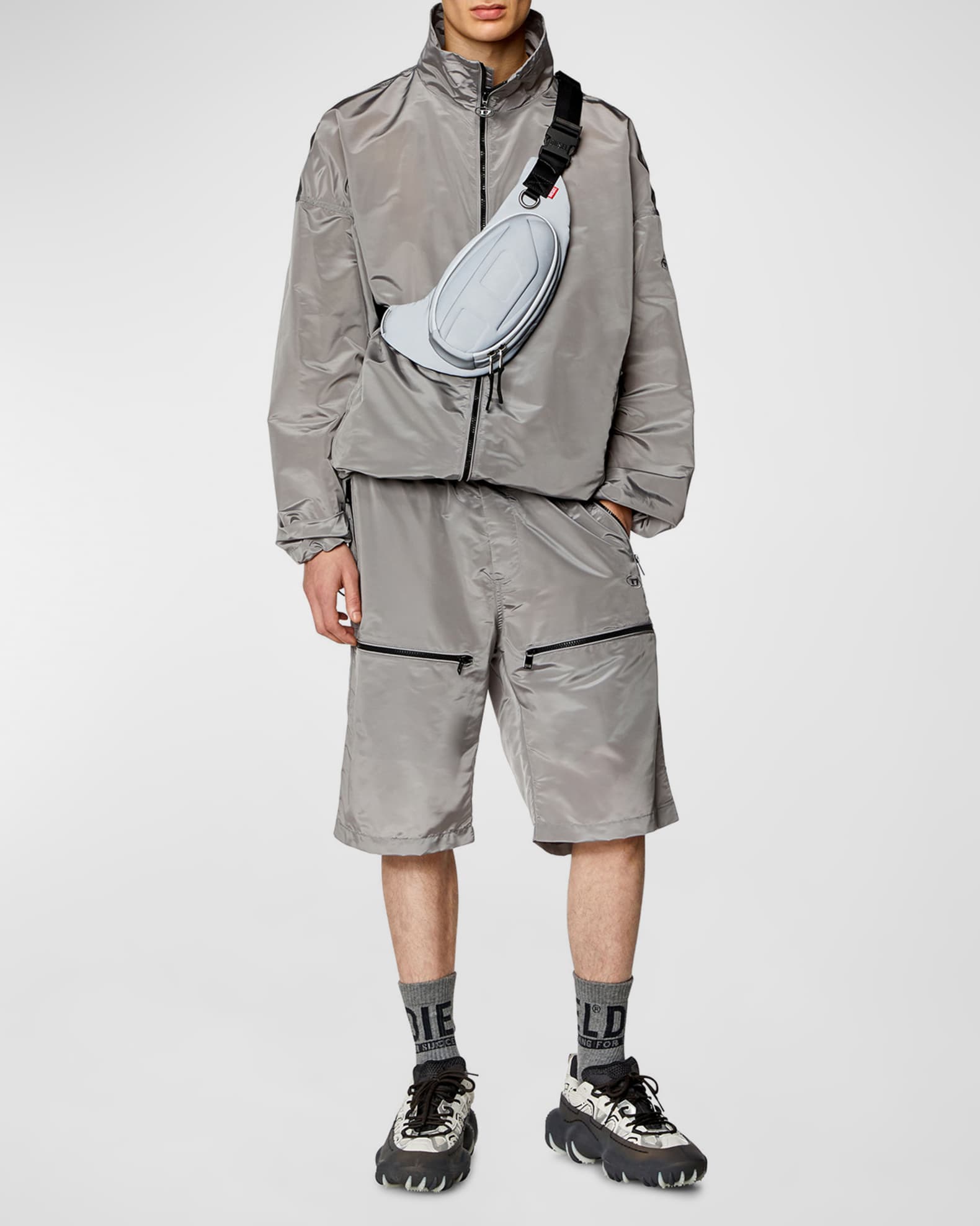 Diesel Men's J-Wright Nylon Wind-Resistant Jacket | Neiman Marcus