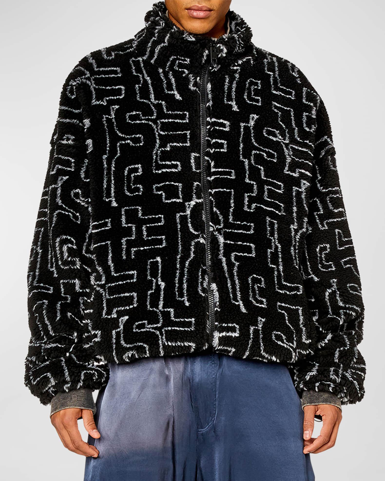 Diesel Men's S-Luck Plush Teddy Jacket | Neiman Marcus