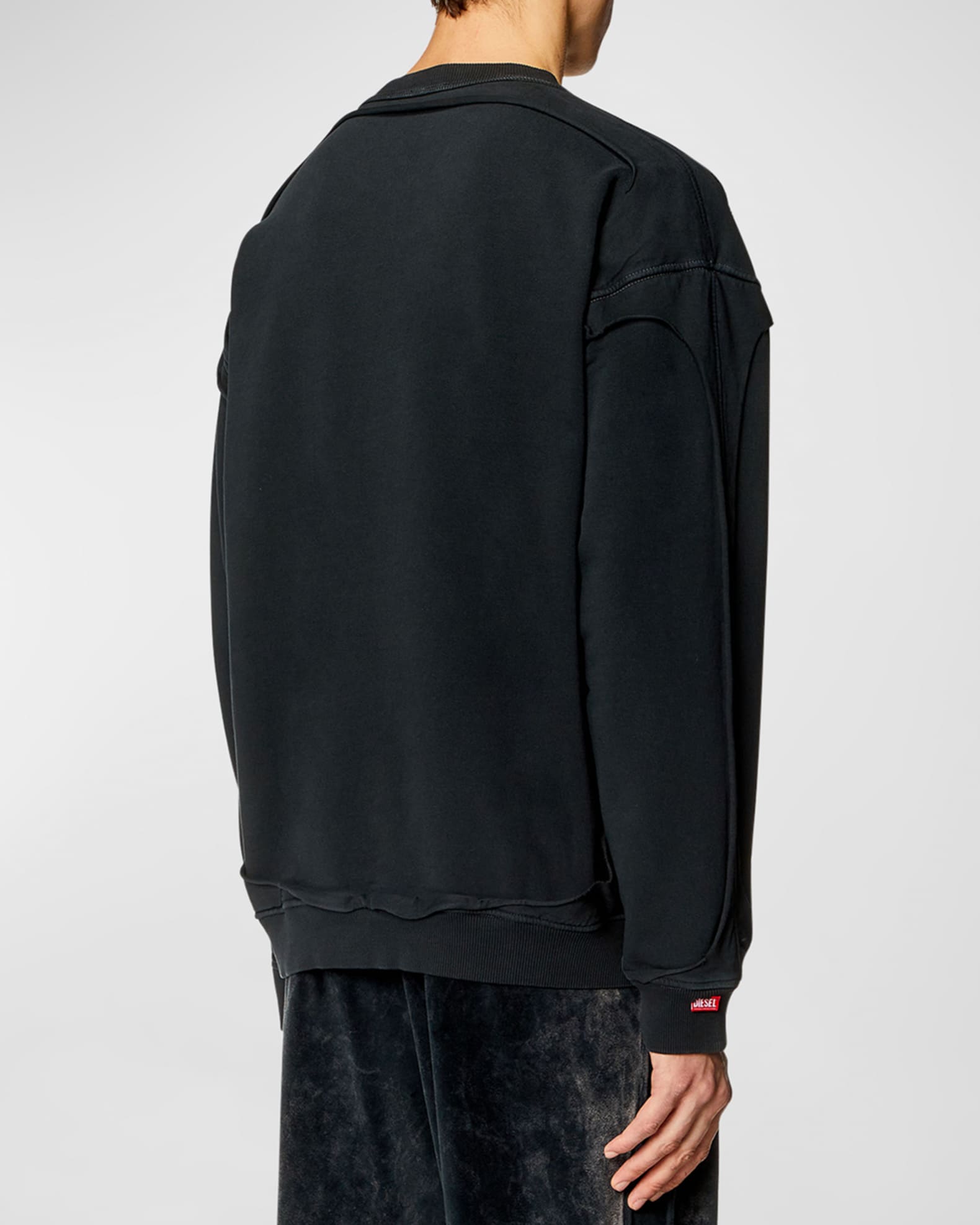 Diesel Men's S-BOXT-DBL Layered Cotton Sweatshirt | Neiman Marcus