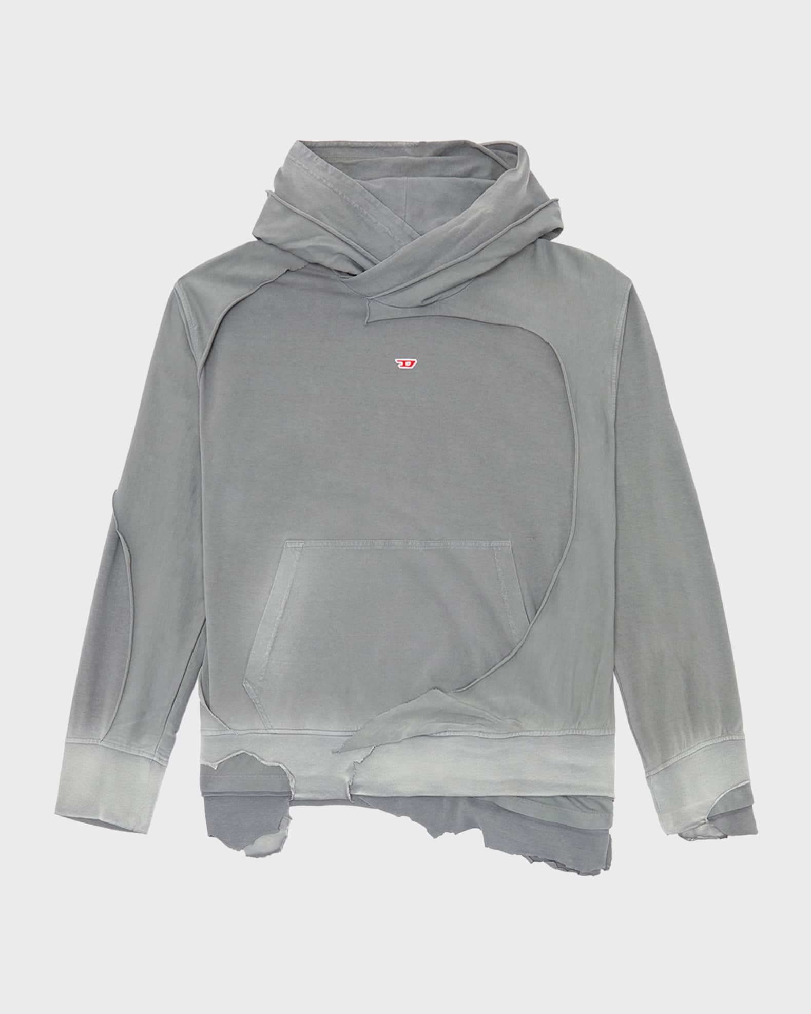 Diesel Men's Shredded Loopback Jersey Hoodie | Neiman Marcus