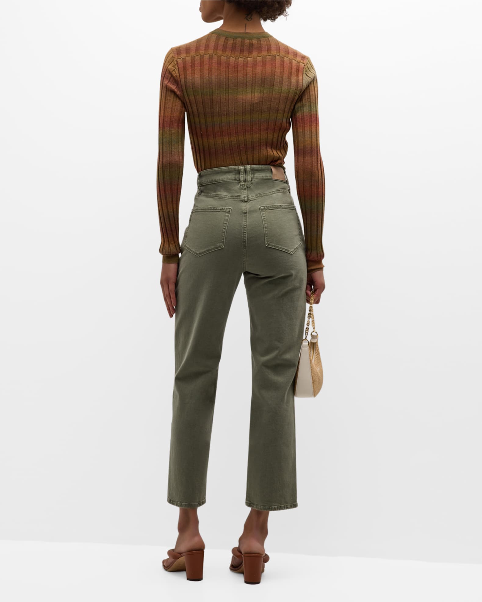 PAIGE Alexis Cropped Cargo Jeans | Neiman Marcus