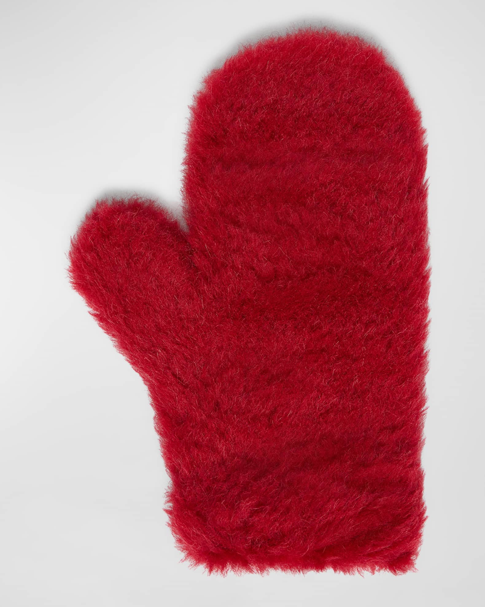 Max Mara Ombrato Shearling Mittens | Neiman Marcus