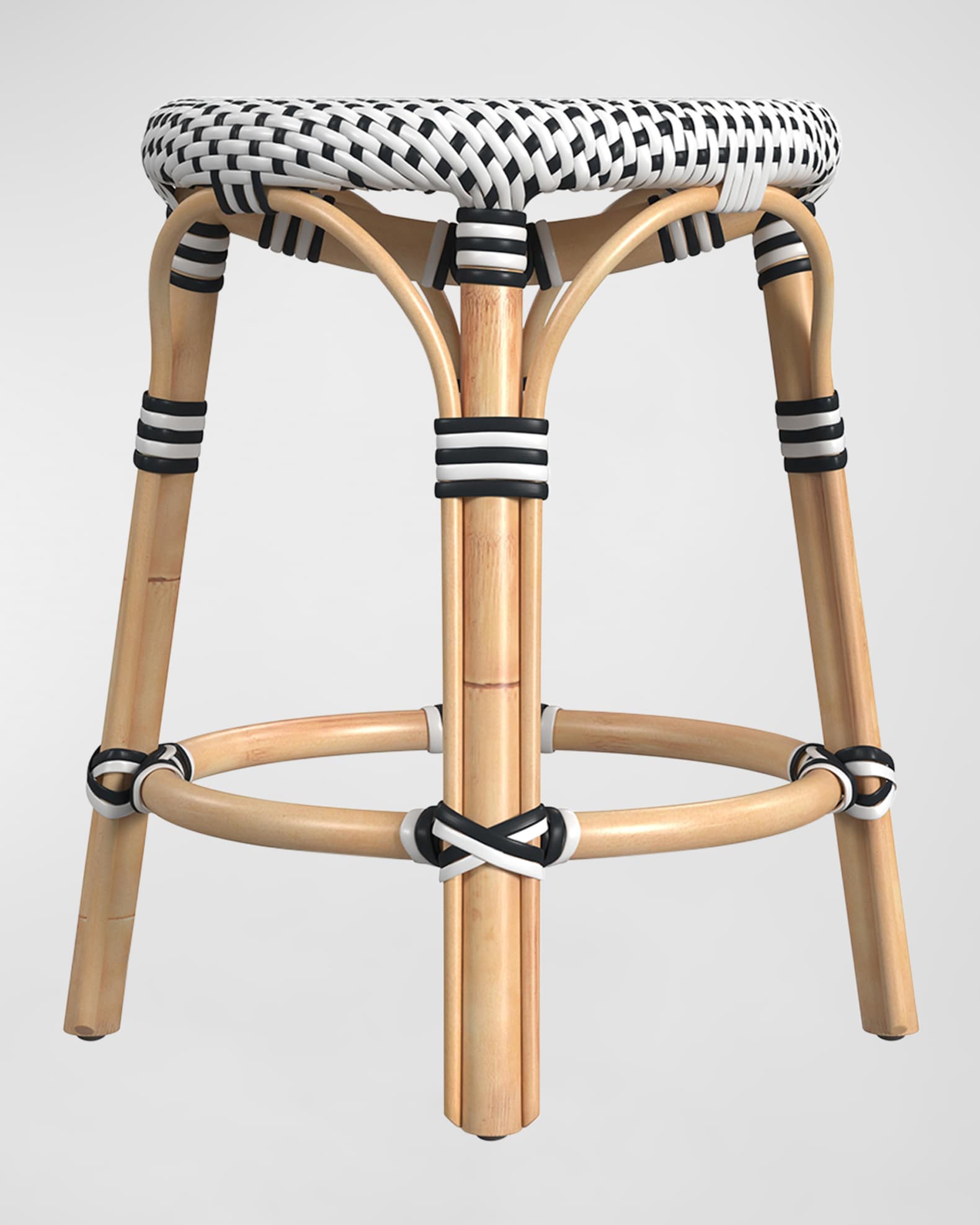 Butler Specialty Co Tacy 18" Rattan Dining Stool | Neiman Marcus