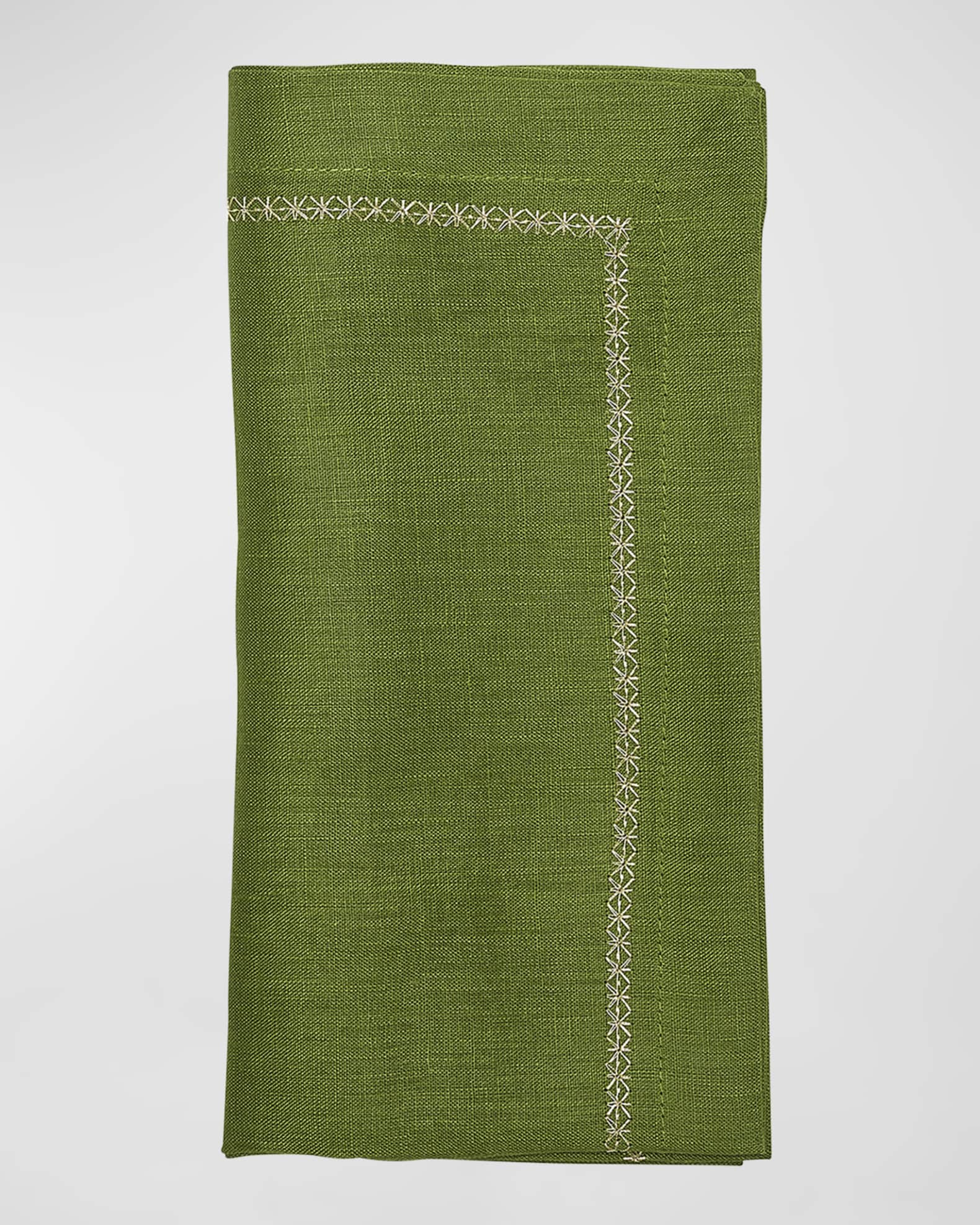 Kim Seybert Classic Spring Green Linen Napkin | Neiman Marcus Kim Seybert Classic Spring Green Linen Napkin | Neiman Marcus