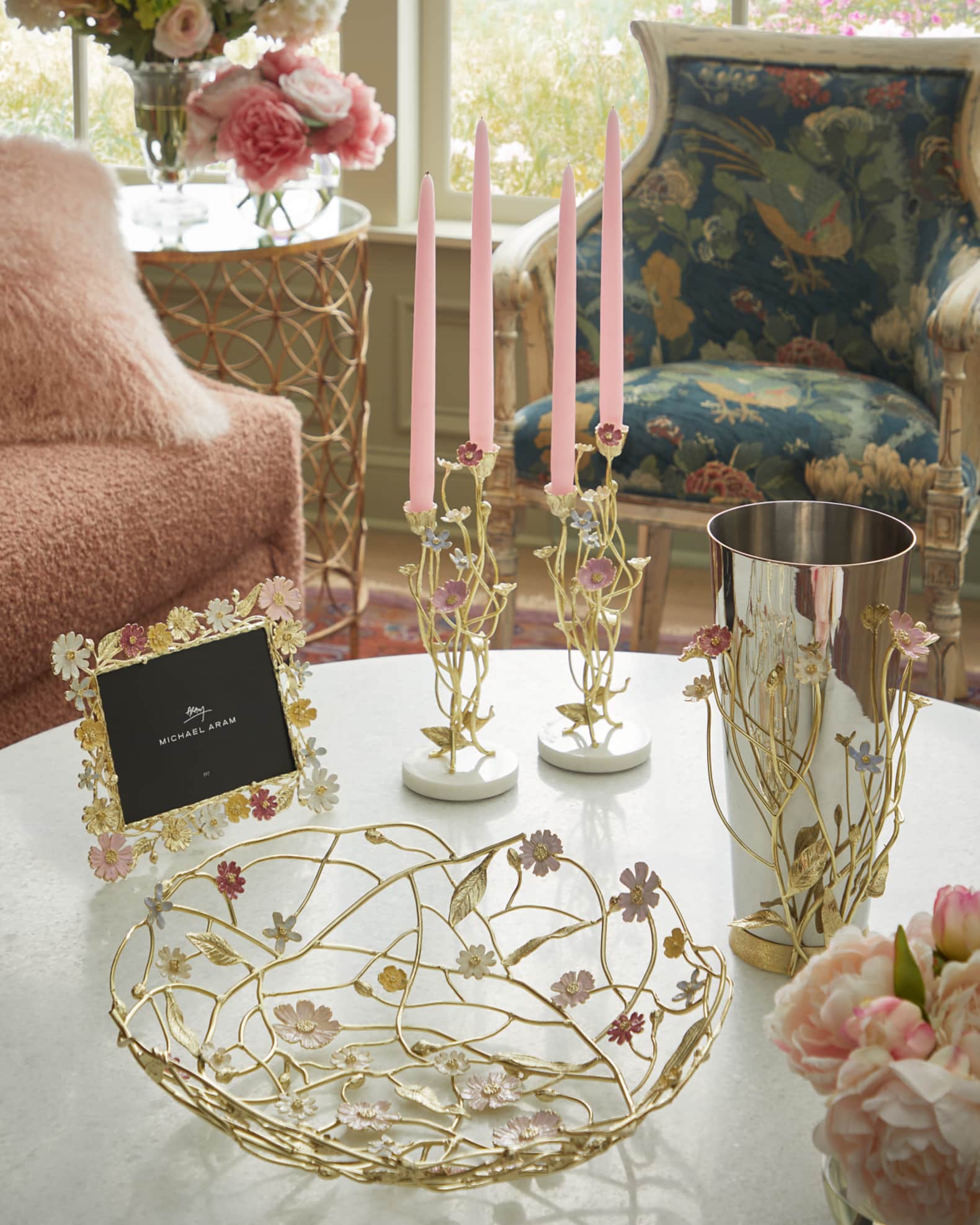 Michael Aram Wildflowers Vase, 13" | Neiman Marcus