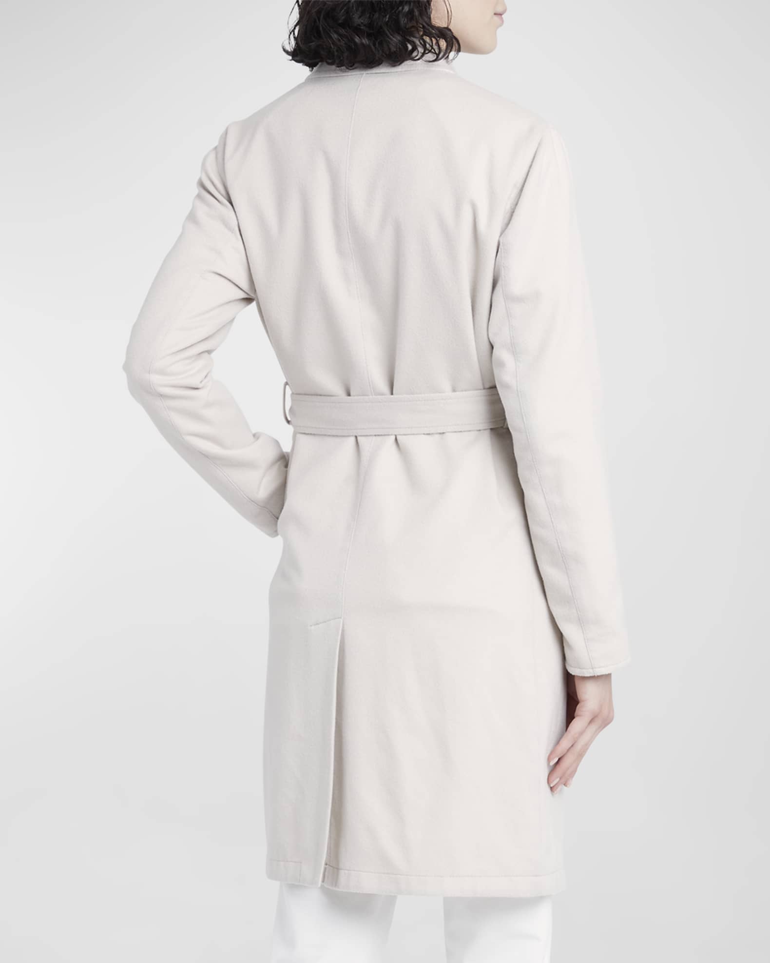 Kiton Reversible Belted Cashmere Trench Coat | Neiman Marcus