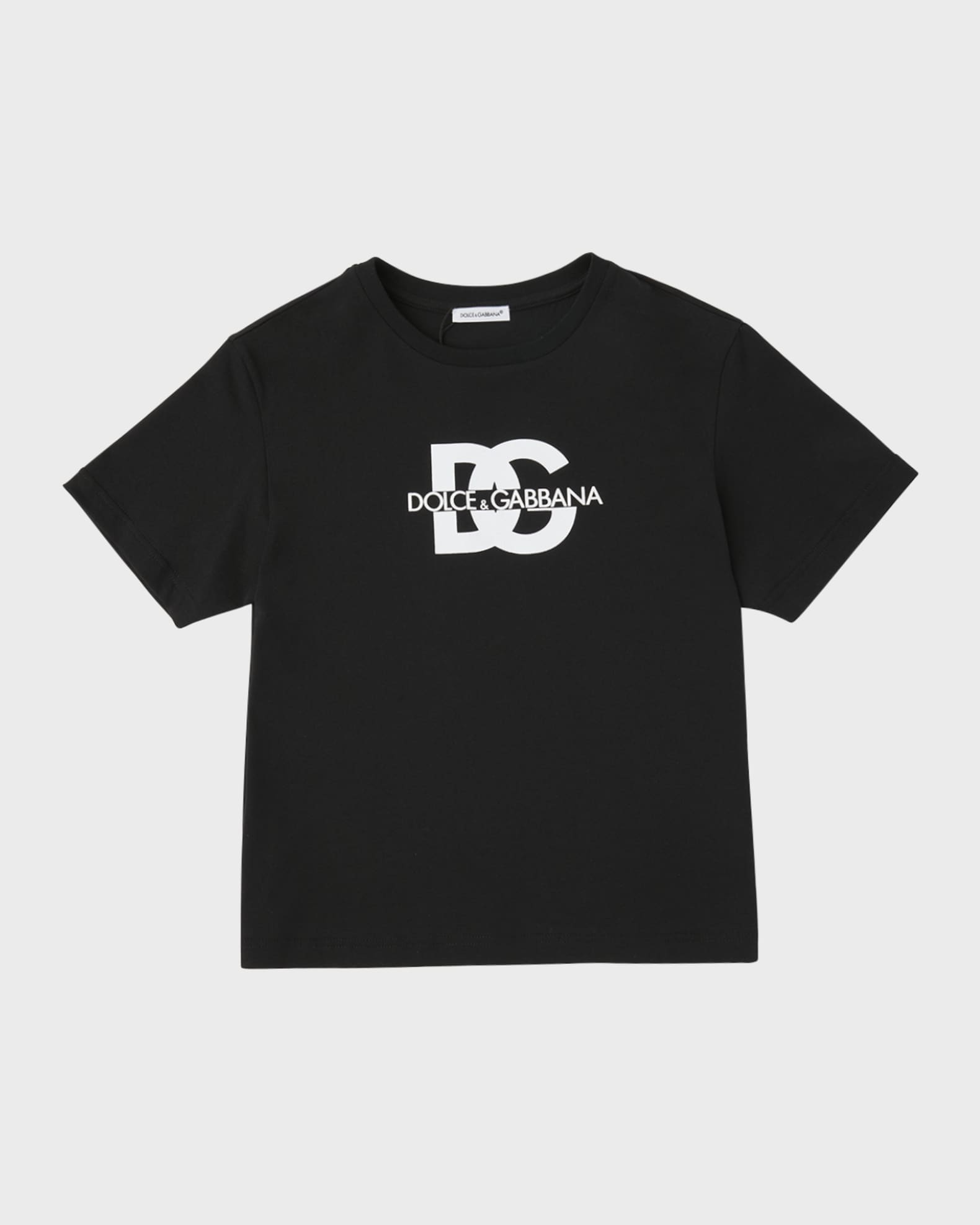 Dolce&Gabbana Boy's DG Logo Short-Sleeve Cotton T-Shirt, Size 8-14 ...