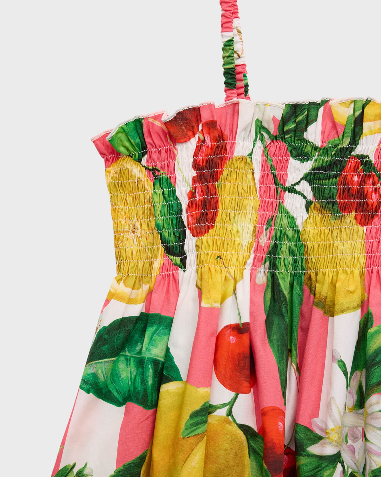 Dolce&Gabbana Girl's Italian Holiday Smocked Dress, Size 4-6 | Neiman ...