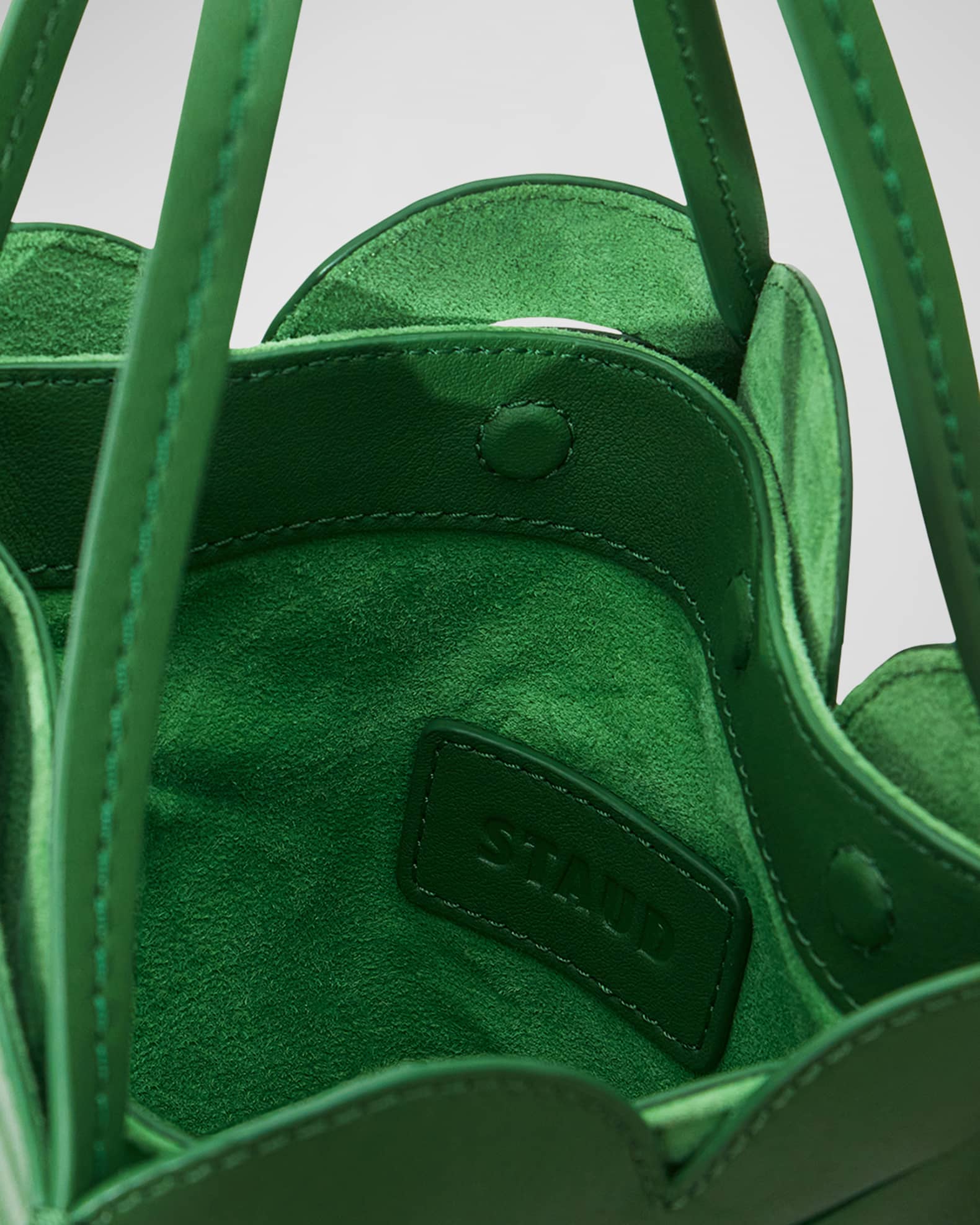 Staud Palm Leather Shoulder Bag | Neiman Marcus