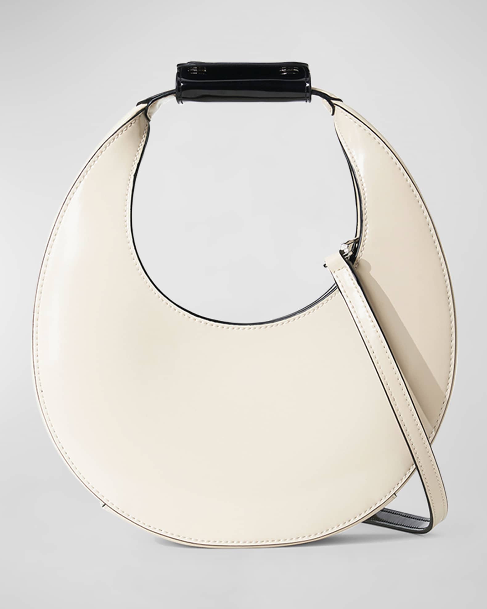 Staud Mini Moon Leather Top-Handle Bag | Neiman Marcus