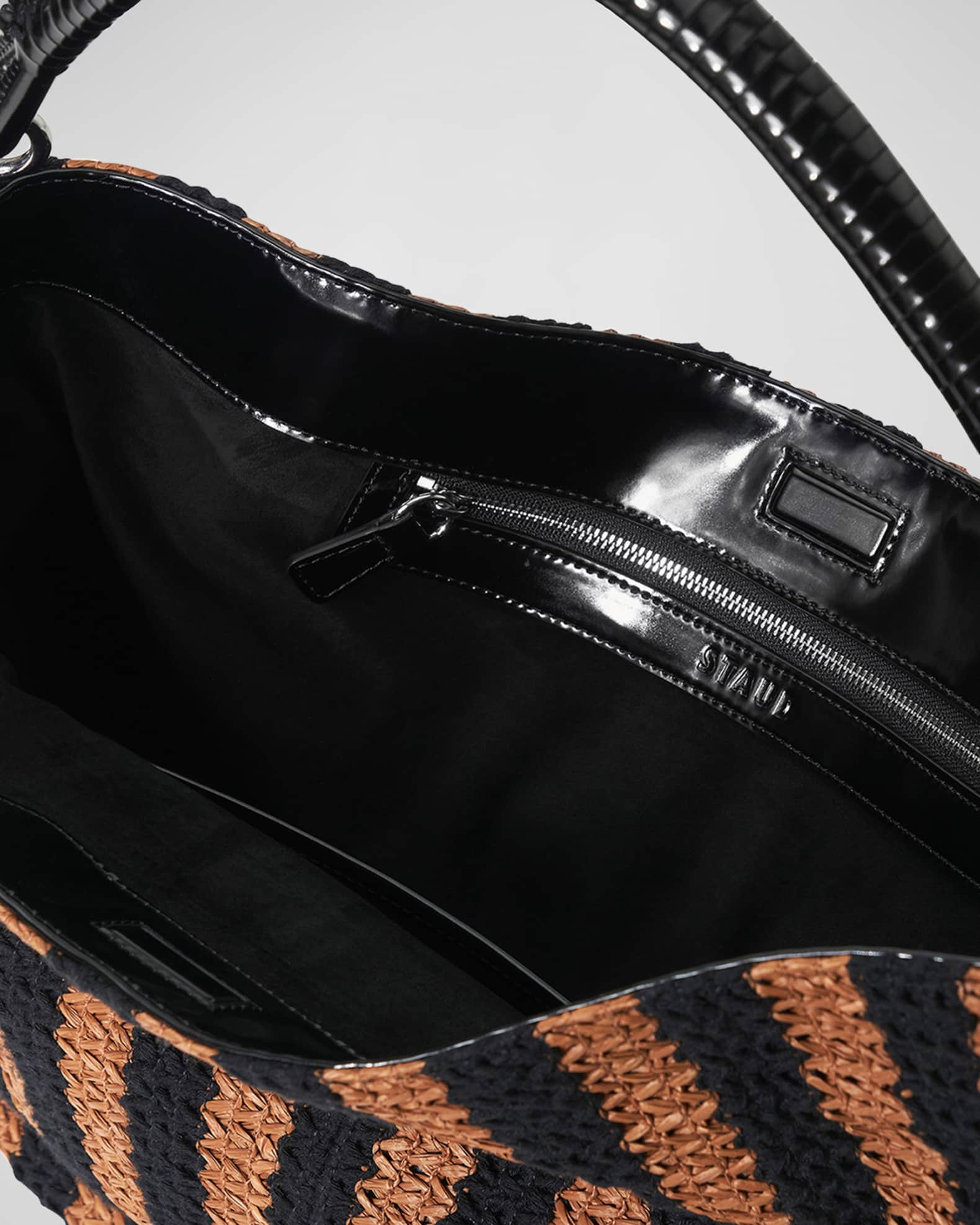 STAUD Perry Striped Hobo Bag | Neiman Marcus