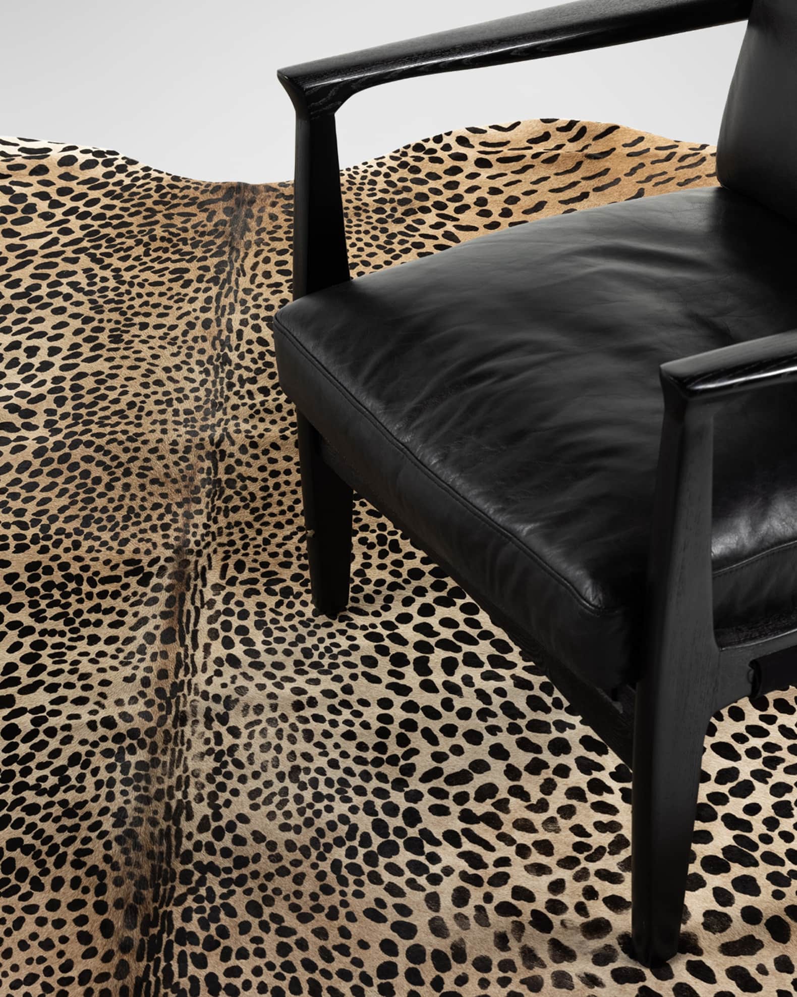 Four Hands Leopard-Print Hair on Hide Rug, 5' x 7' | Neiman Marcus