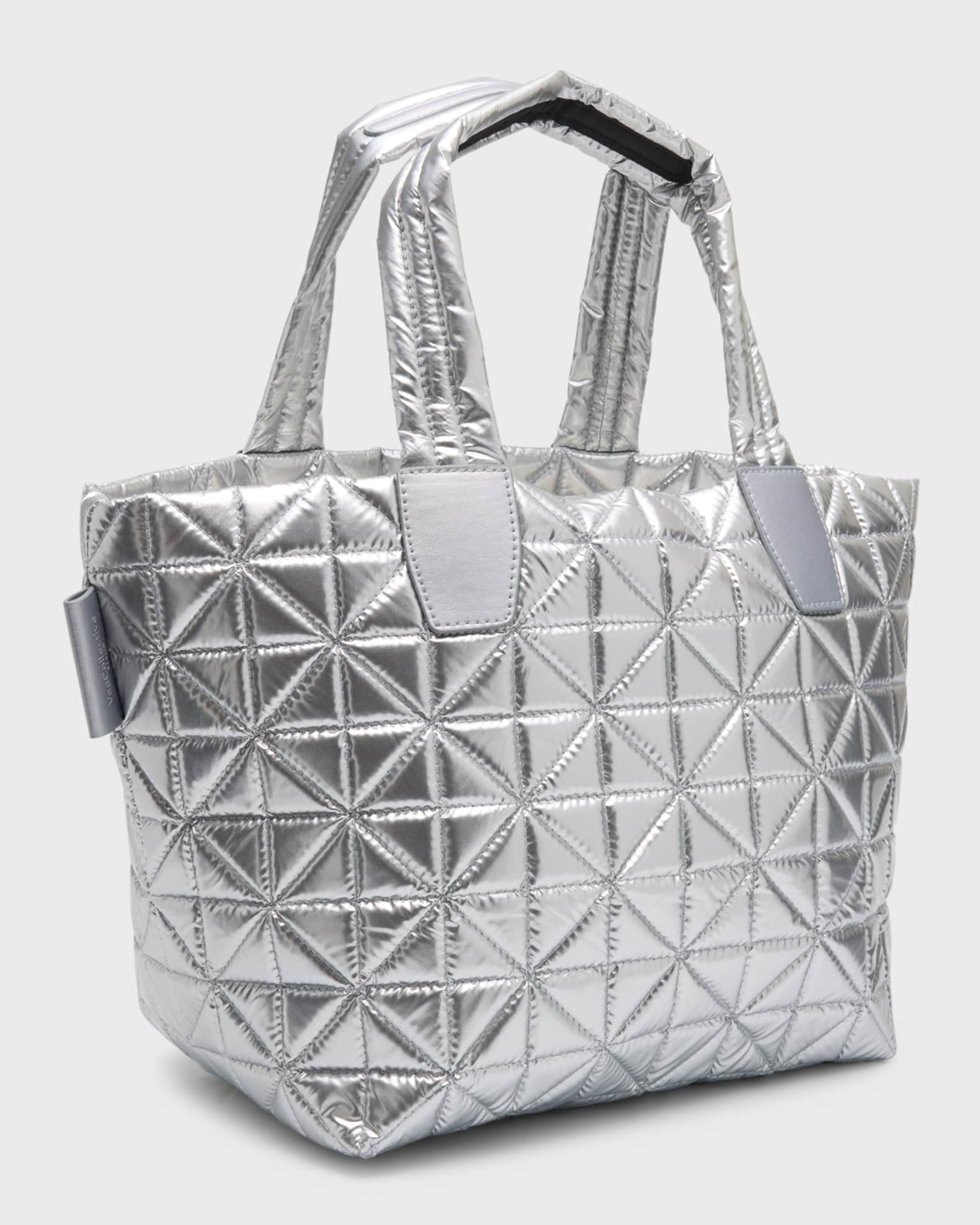 VeeCollective VEE Medium Metallic Quilted Tote Bag | Neiman Marcus