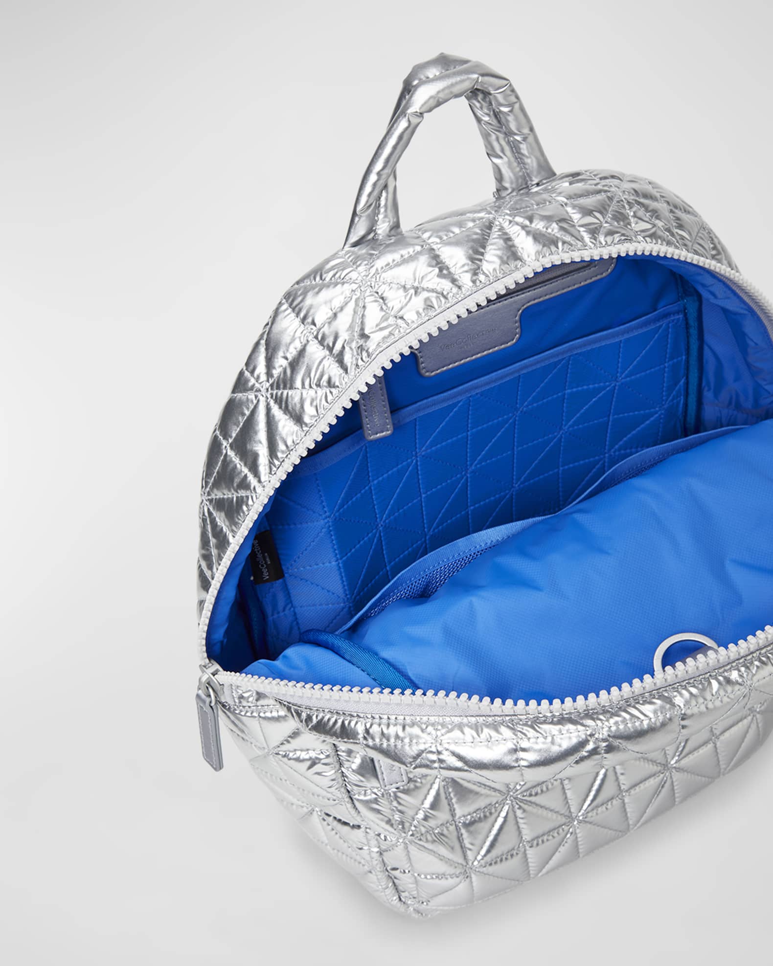 VeeCollective Metallic Quilted Nylon Backpack | Neiman Marcus