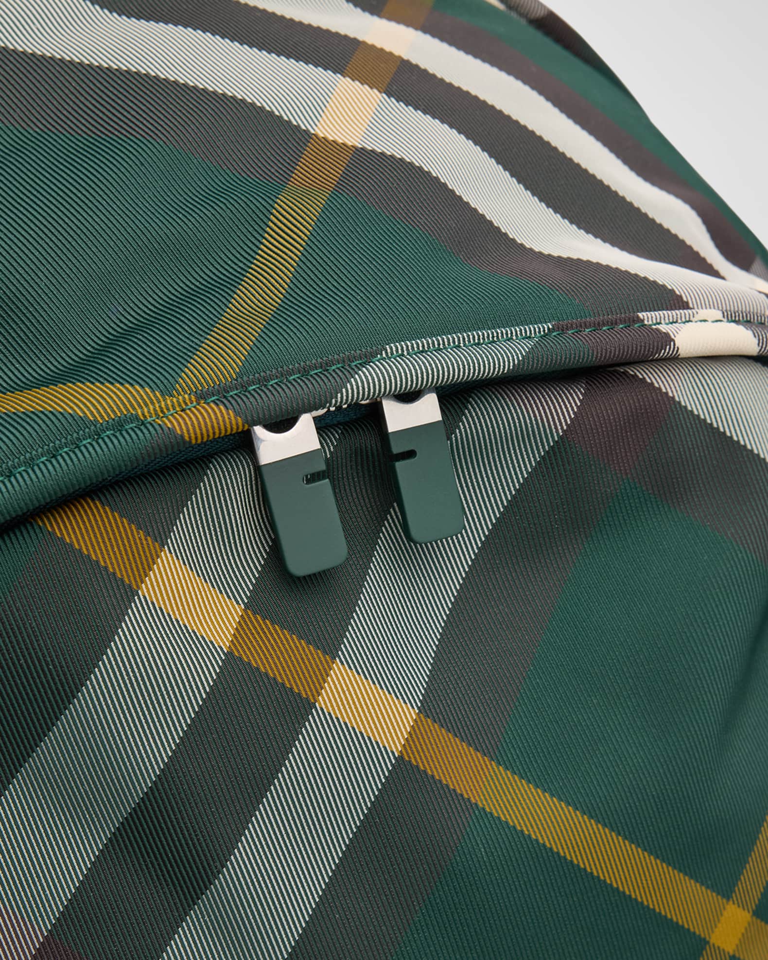 Burberry Men's Shield Check Backpack | Neiman Marcus