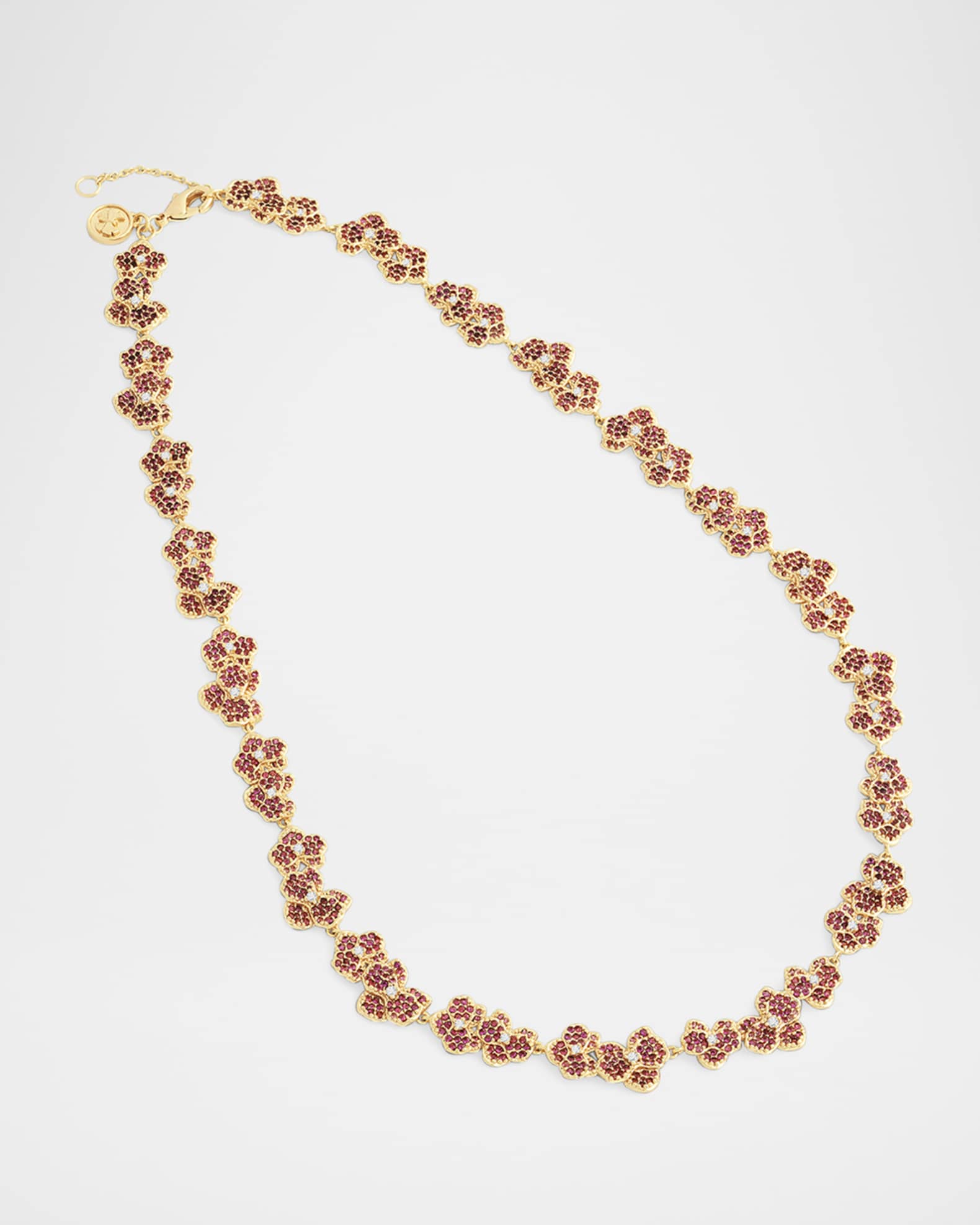 Anabel Aram Jewelry Cubic Zirconia Orchid Necklace | Neiman Marcus