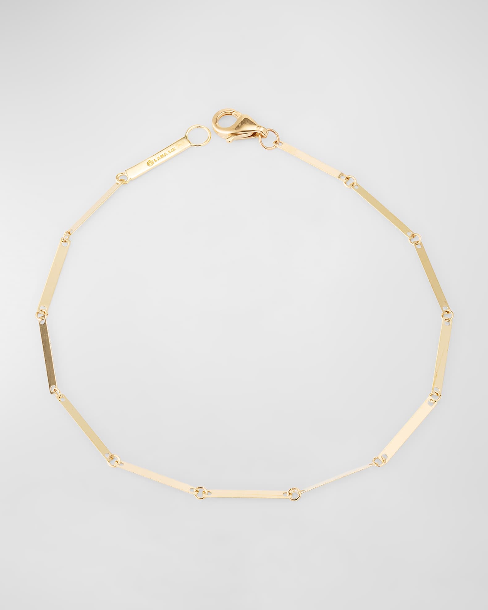 LANA 14K Yellow Gold Laser Rectangle Chain Bracelet | Neiman Marcus