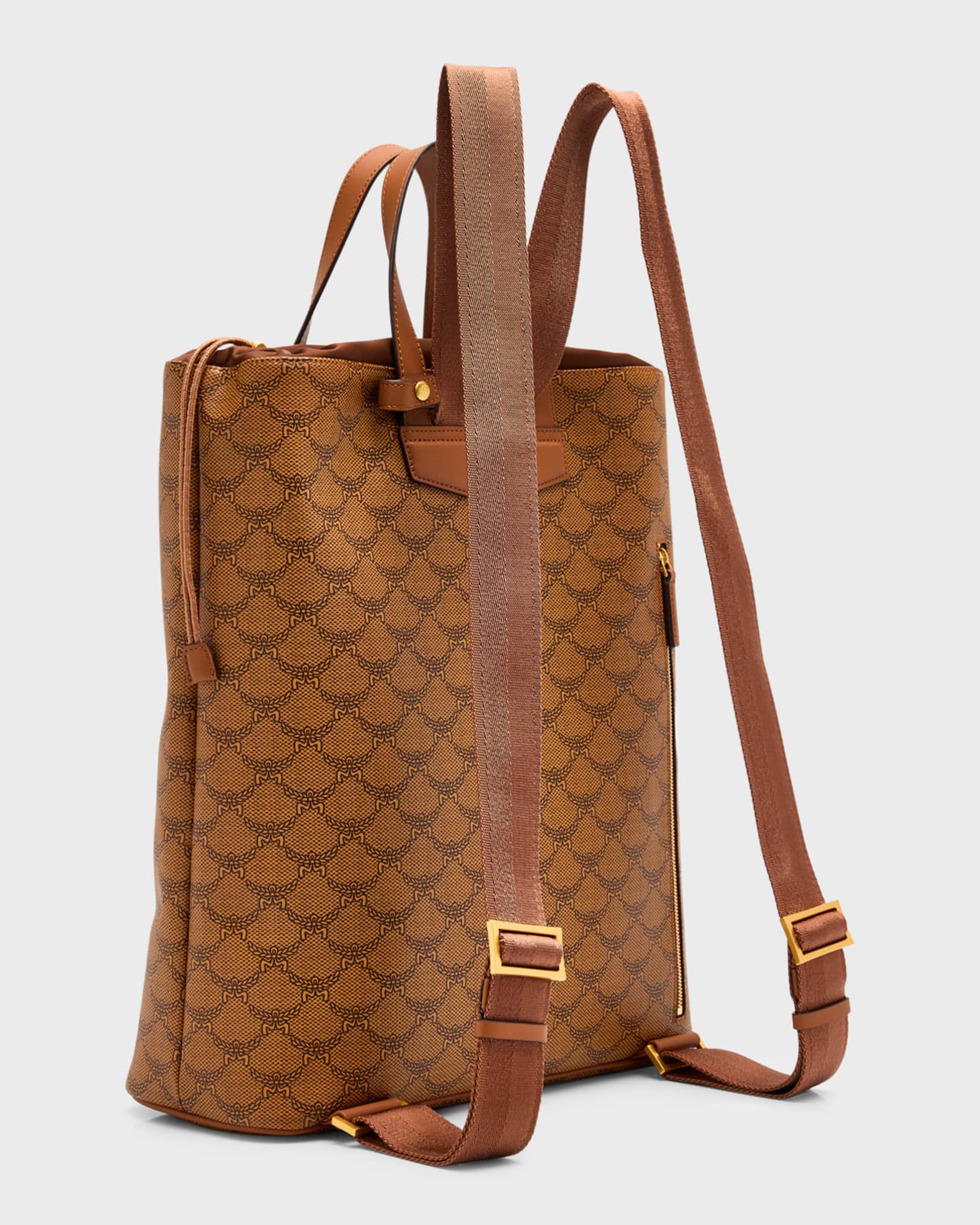 MCM Men's Lauretos Himmel Drawstring Backpack | Neiman Marcus