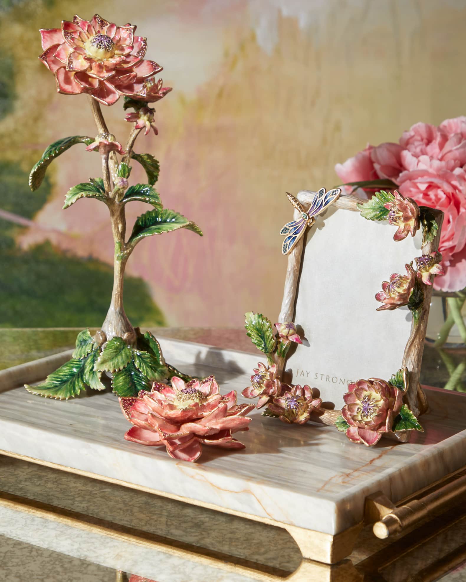 Jay Strongwater Dahlia Objet | Neiman Marcus