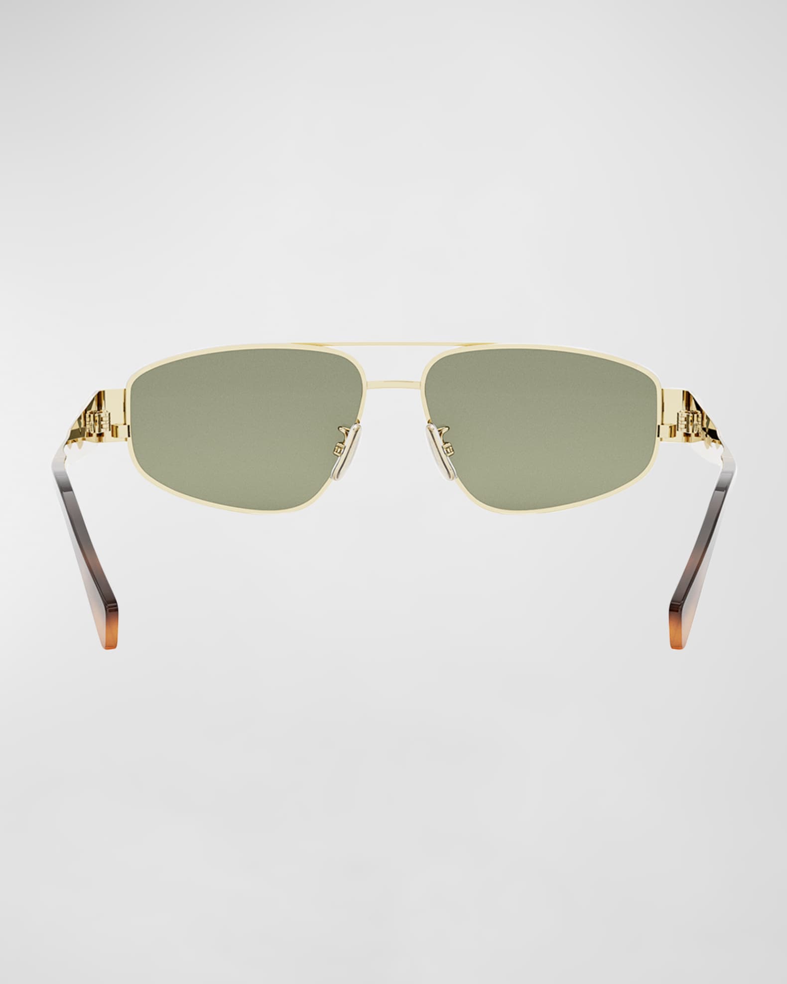Celine Men's Triomphe Pilot Metal Sunglasses | Neiman Marcus