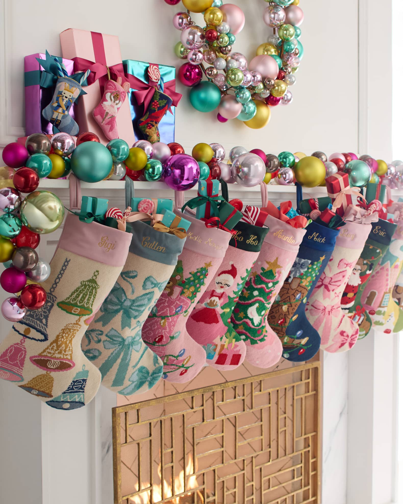 Bauble Stockings x Sainty Nelsen "Peace on Earth Stocking" Christmas ...